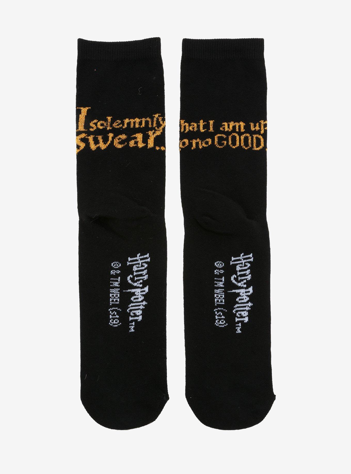 Harry Potter Up To No Good Crew Socks | Hot Topic