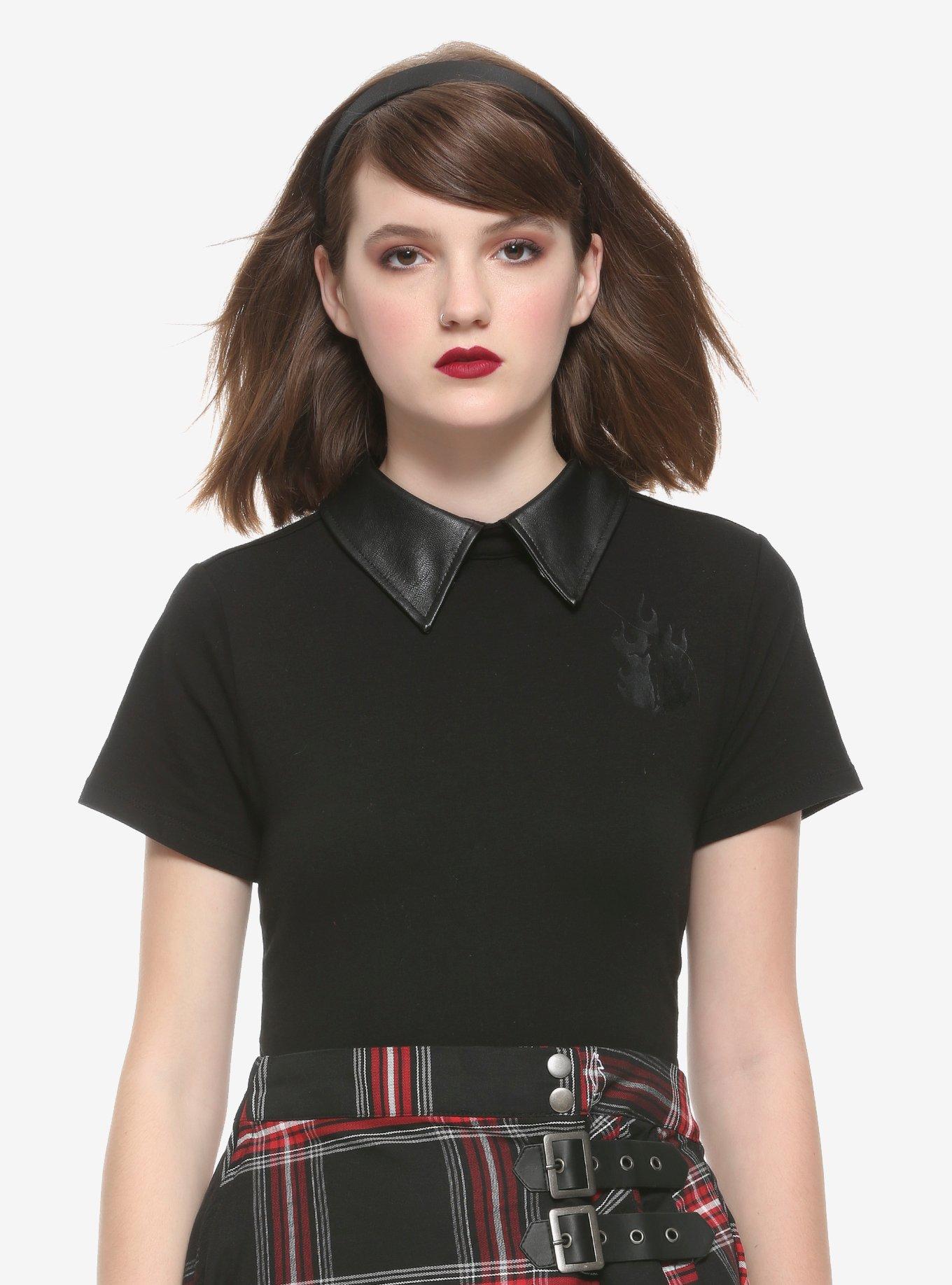 Chilling Adventures Of Sabrina Herald Of Hell Girls Collared Top | Hot ...