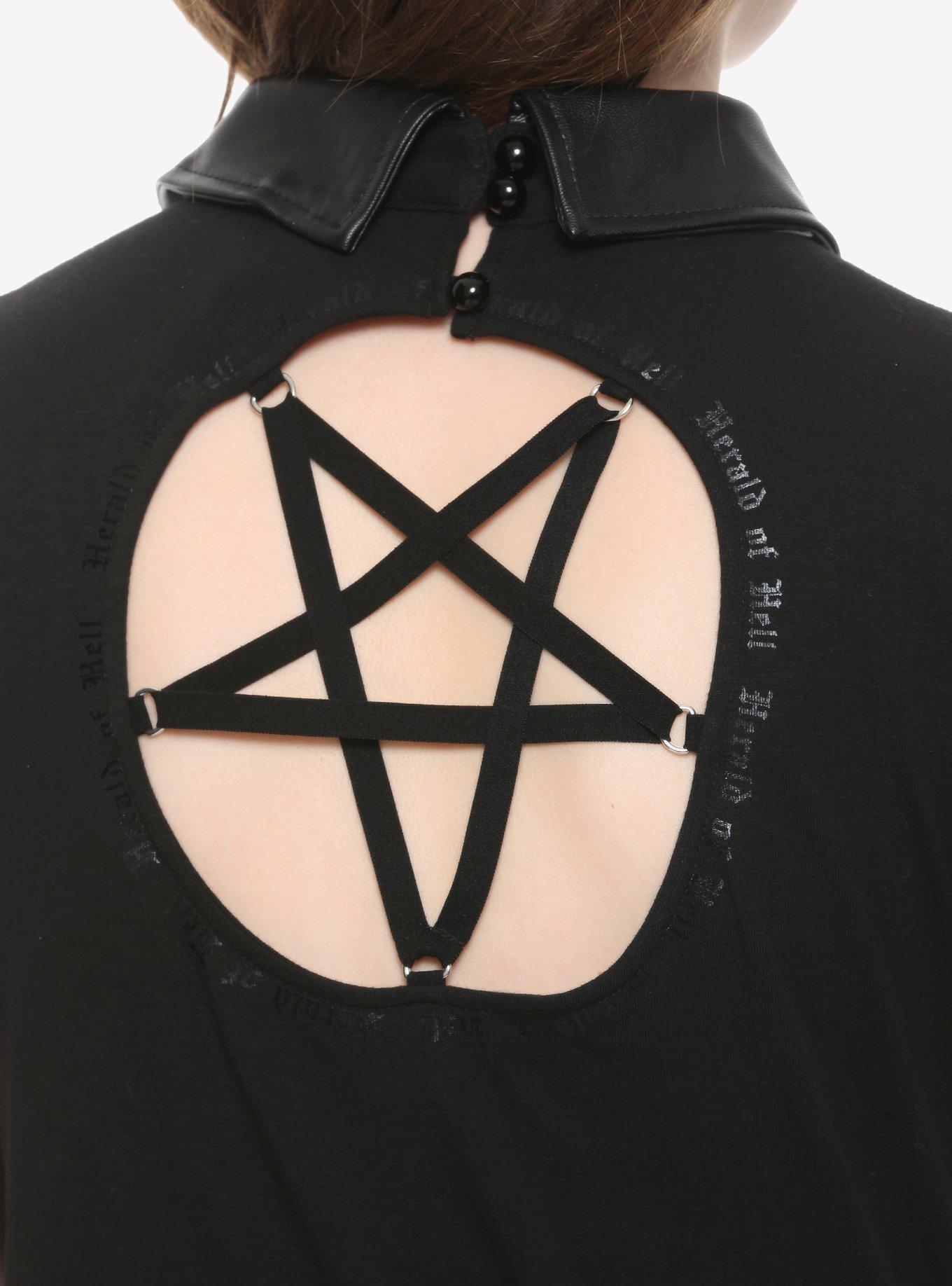 Chilling Adventures Of Sabrina Herald Of Hell Girls Collared Top | Hot ...