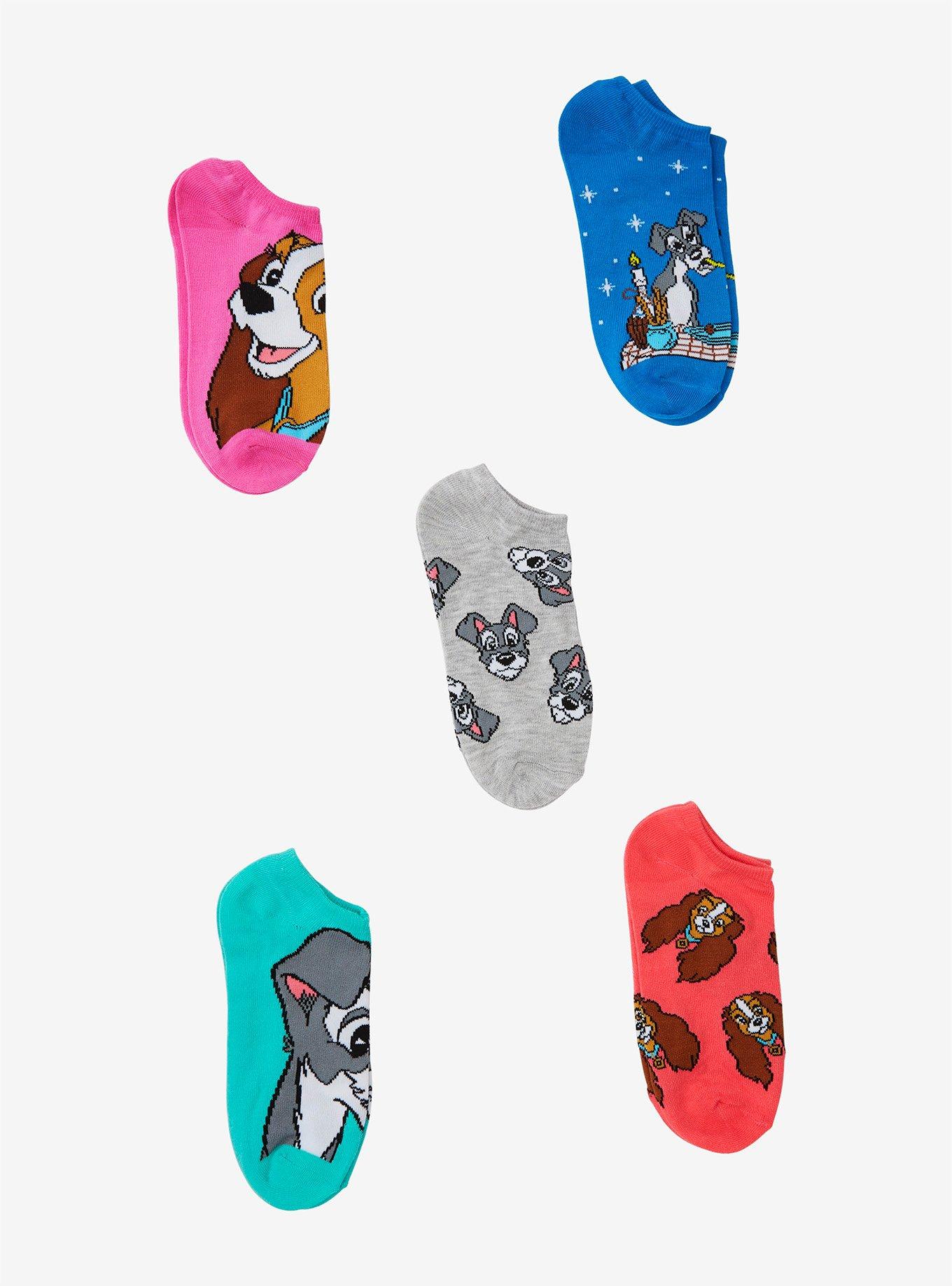 Disney Lady and the Tramp Spaghetti Dinner Ankle Sock Set | BoxLunch