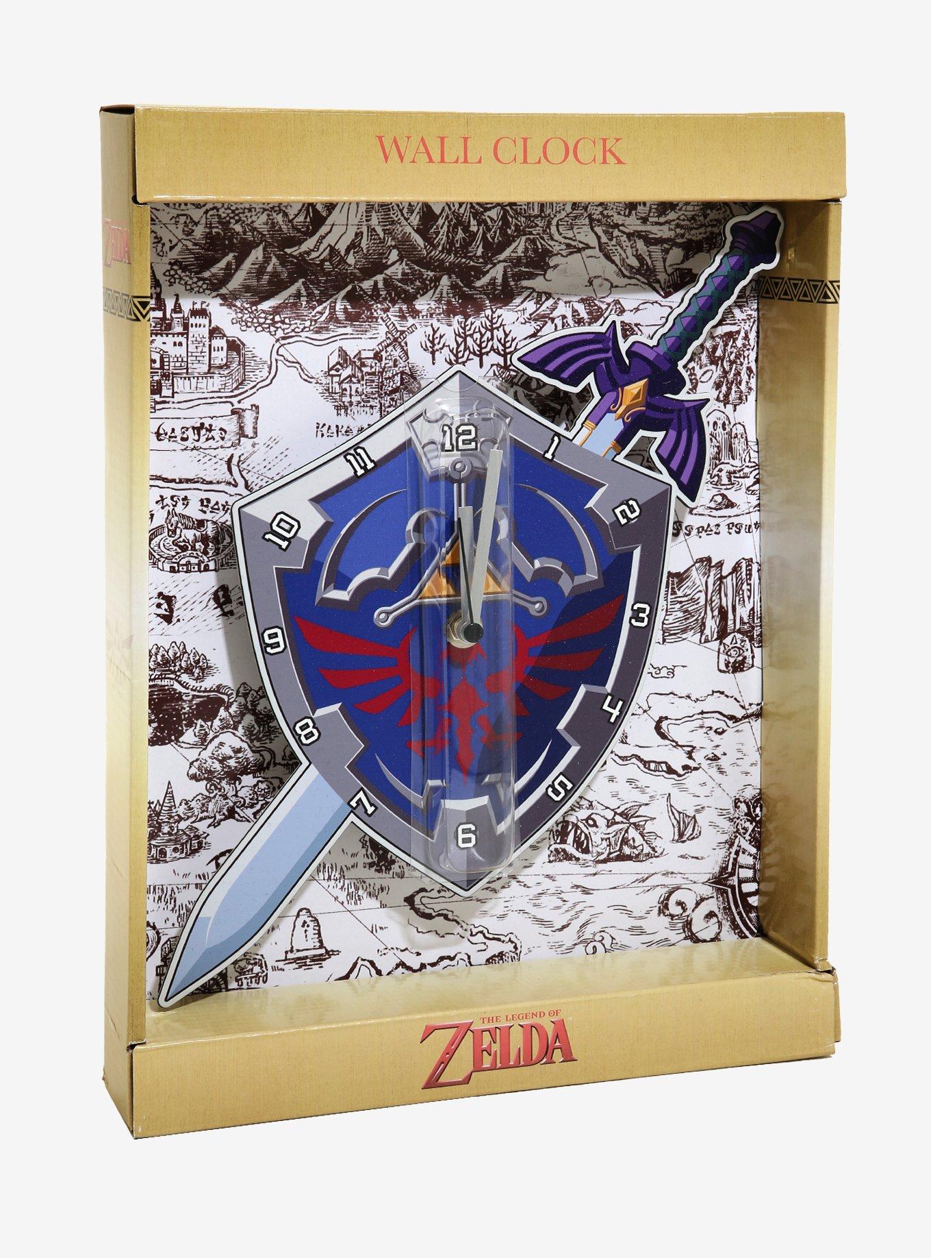 Nintendo The Legend of Zelda Hylian Shield & Master Sword Wall Clock | BoxLunch