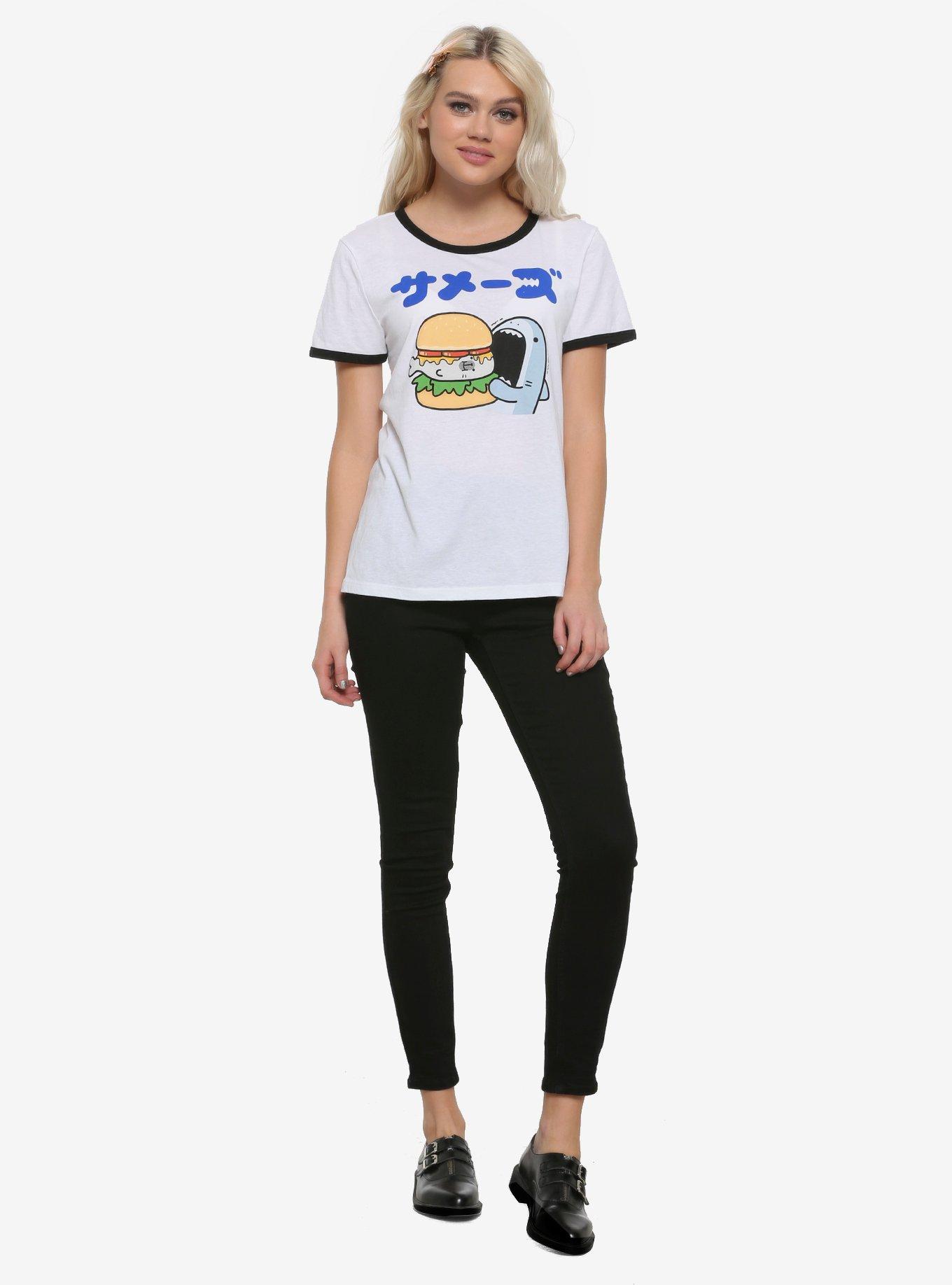 Samezu Shark & Seal Burger Girls Ringer T-Shirt | Hot Topic