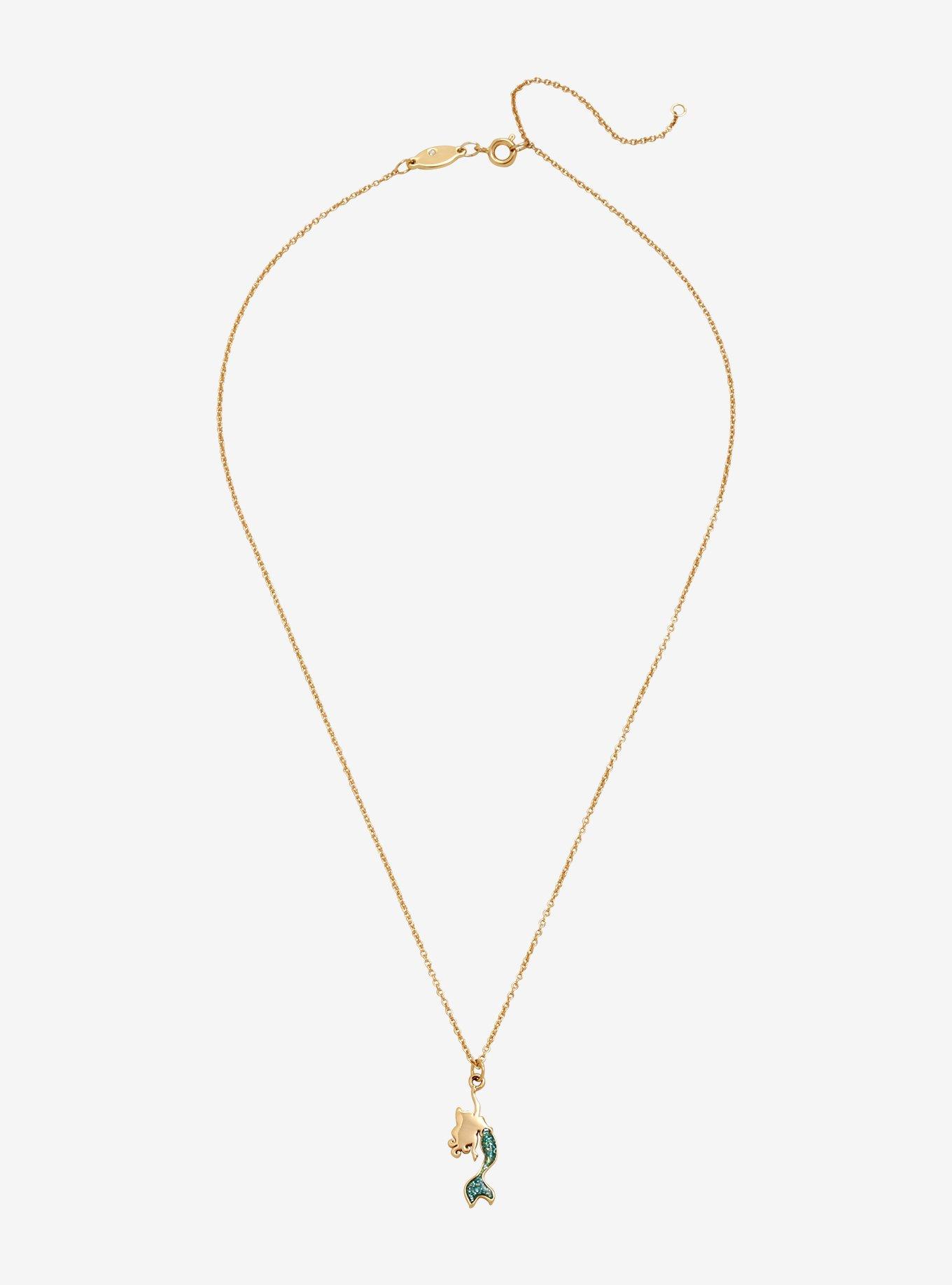 Disney Princess Ariel Dainty Charm Necklace | Hot Topic