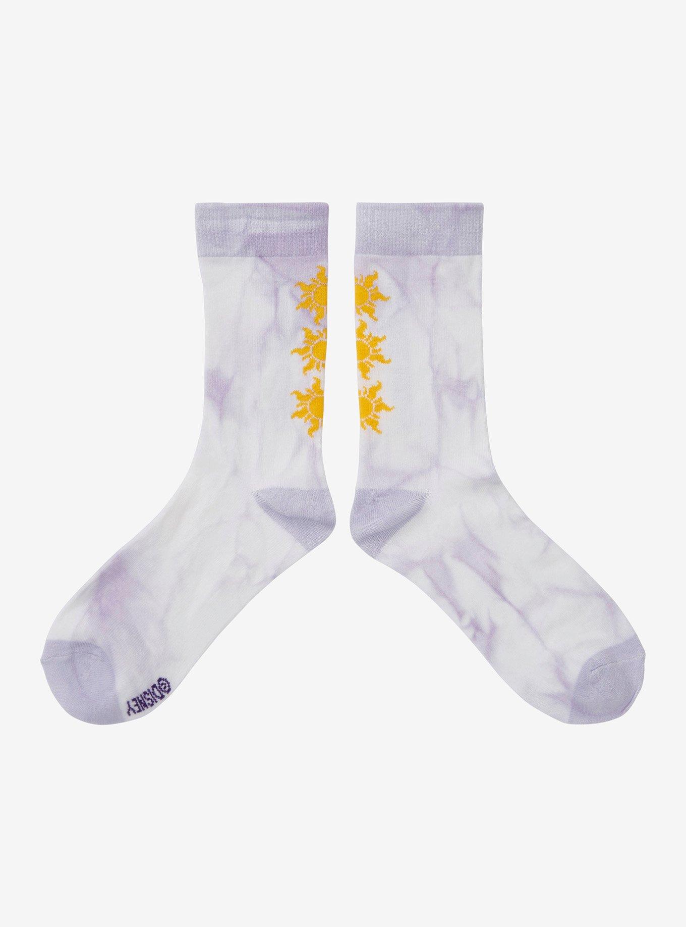 Disney Tangled Tie-Dye Crew Socks | Hot Topic