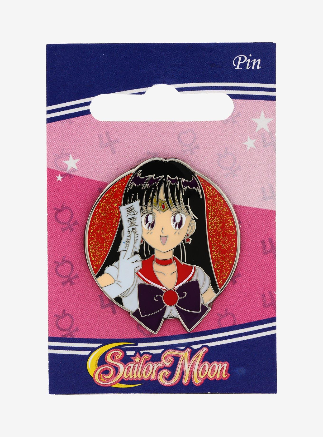 Sailor Moon Sailor Mars Glitter Enamel Pin | Hot Topic
