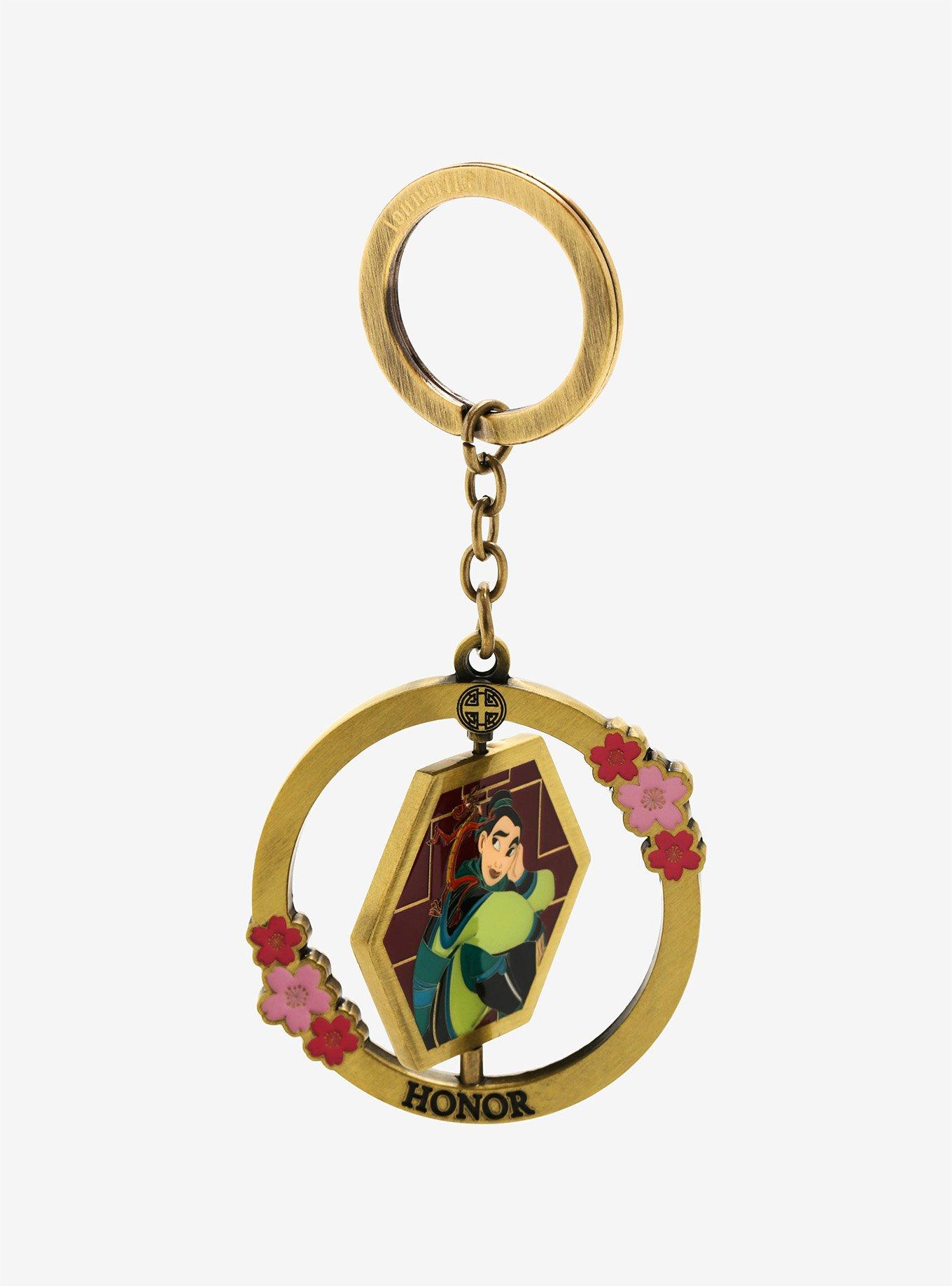 Disney Princess Mulan Honor Spinning Keychain - BoxLunch Exclusive ...