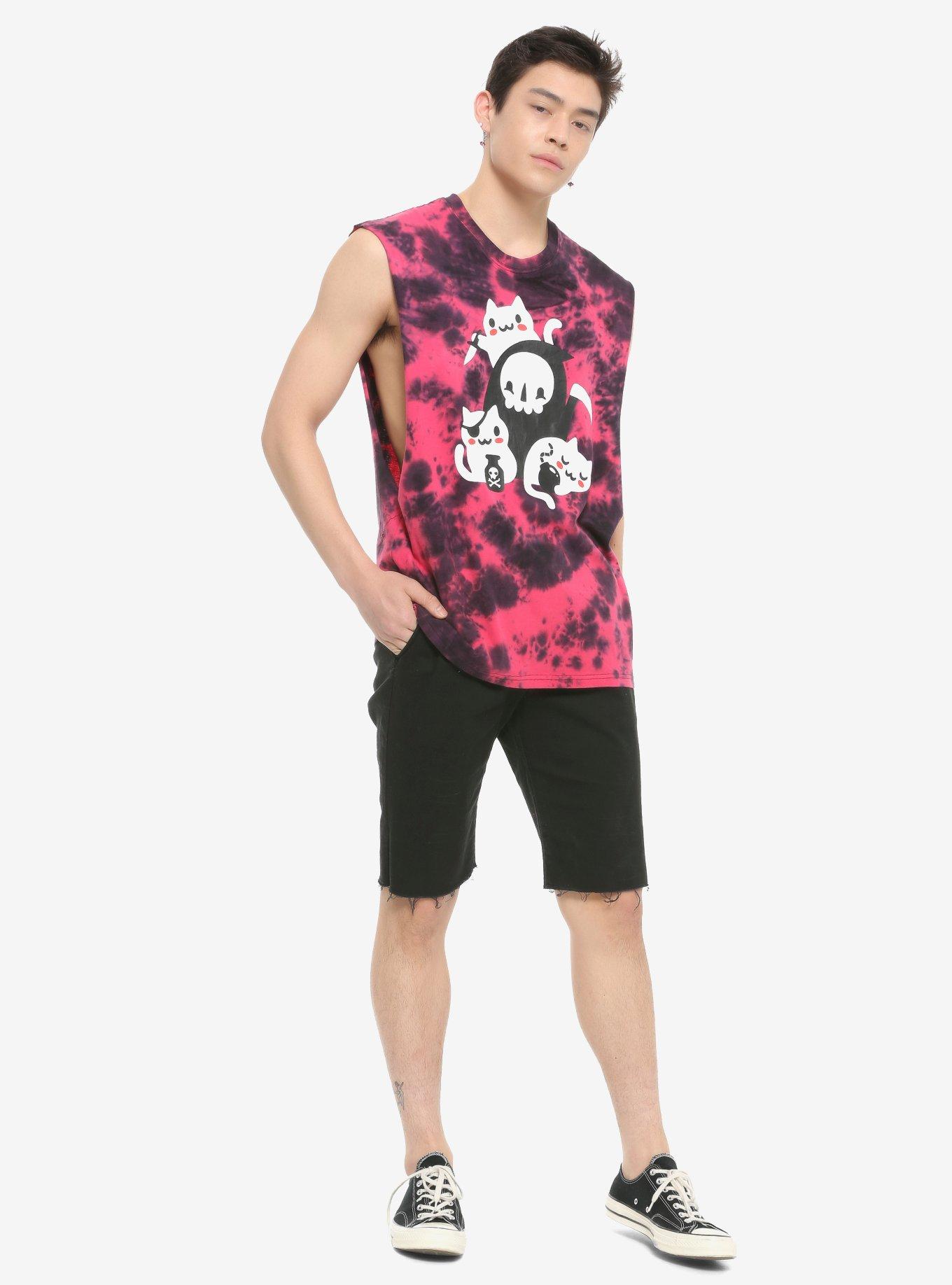 Death’s Little Helpers Tie-Dye Muscle T-Shirt By Obinsun | Hot Topic