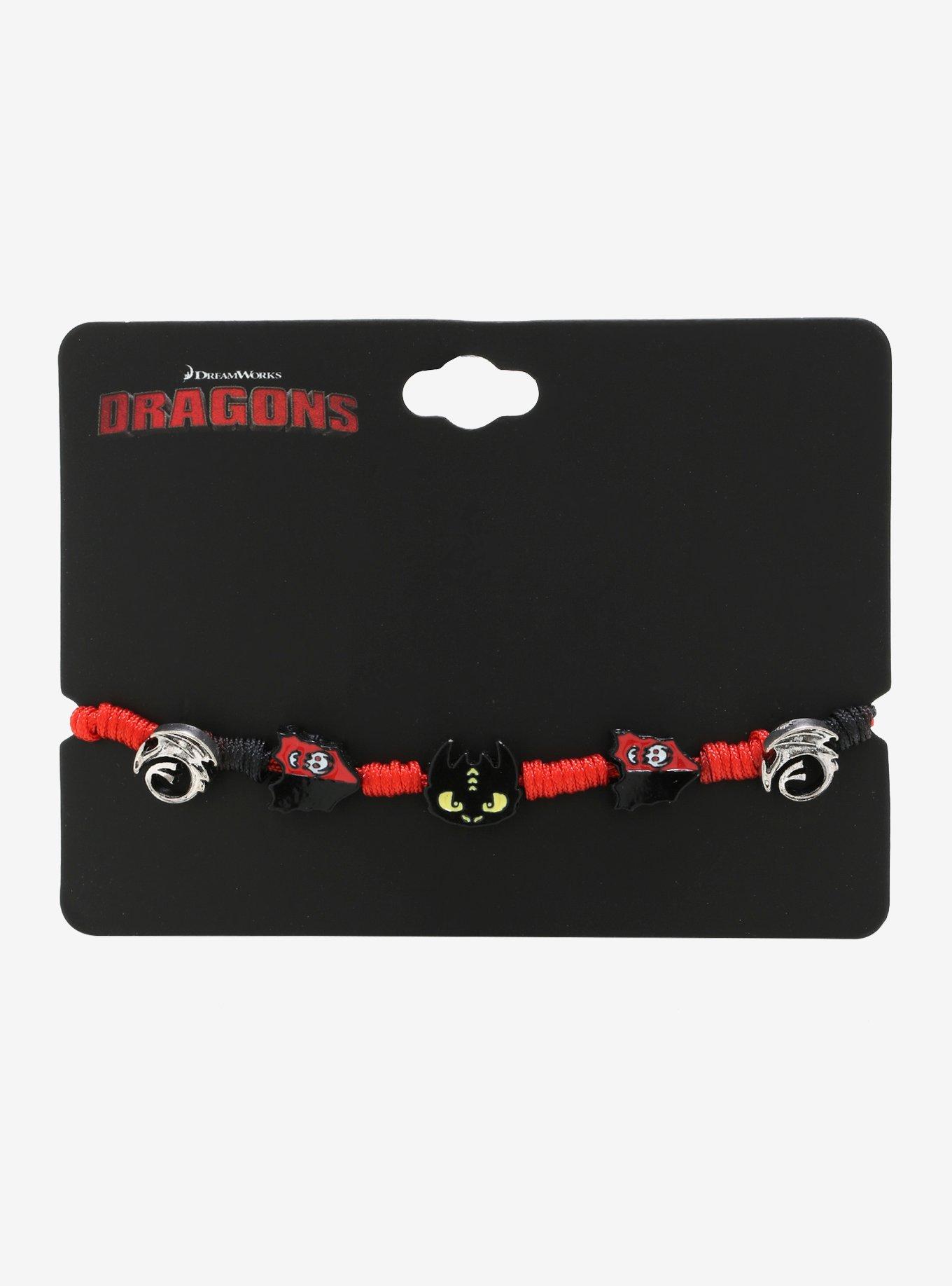 How To Train Your Dragon Toothless Cord Bracelet | Hot Topic