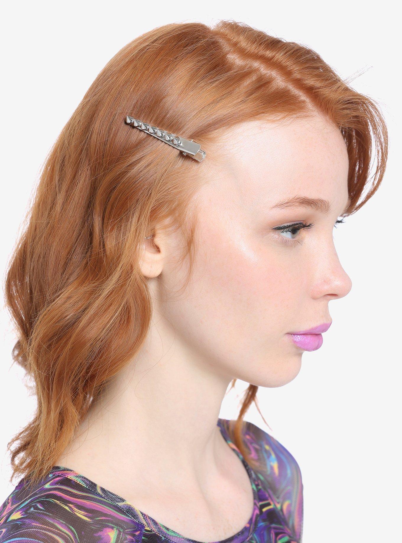 Chain & Checkered Hair Clip Set | Hot Topic