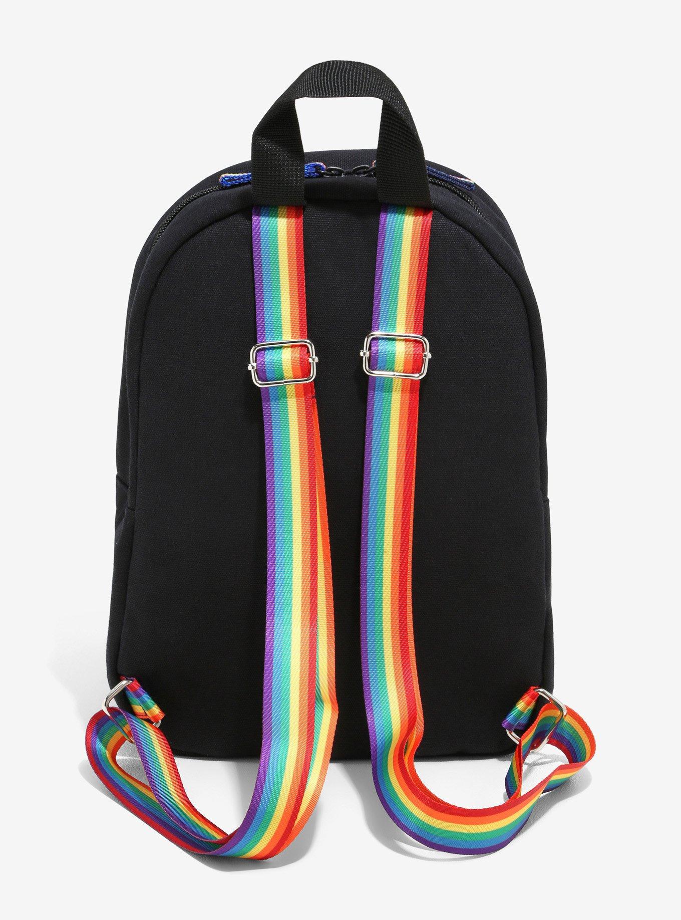 Rainbow Heart Mini Backpack | Hot Topic