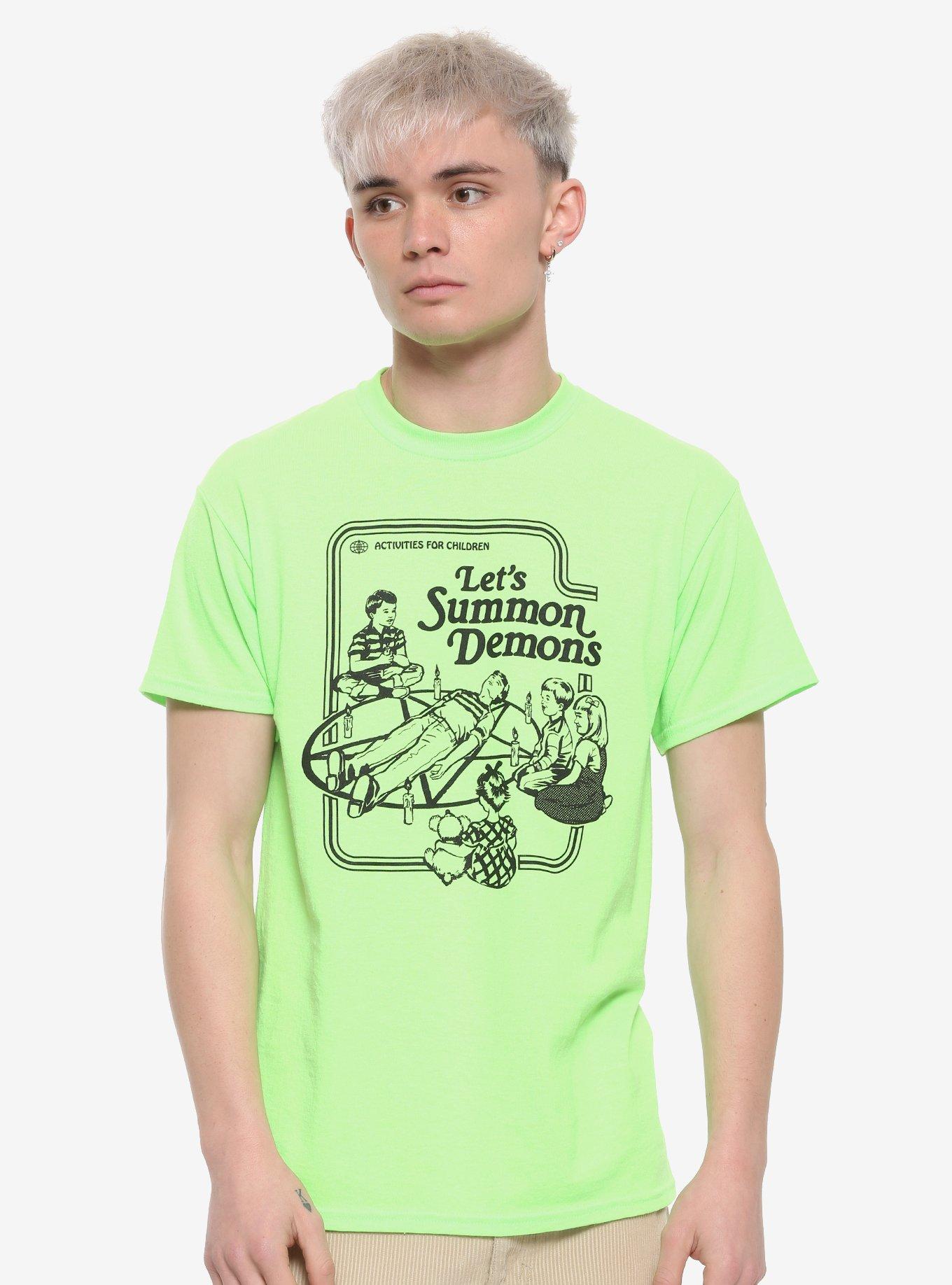 Let's Summon Demons Neon Green T-Shirt By Steven Rhodes Hot Topic ...