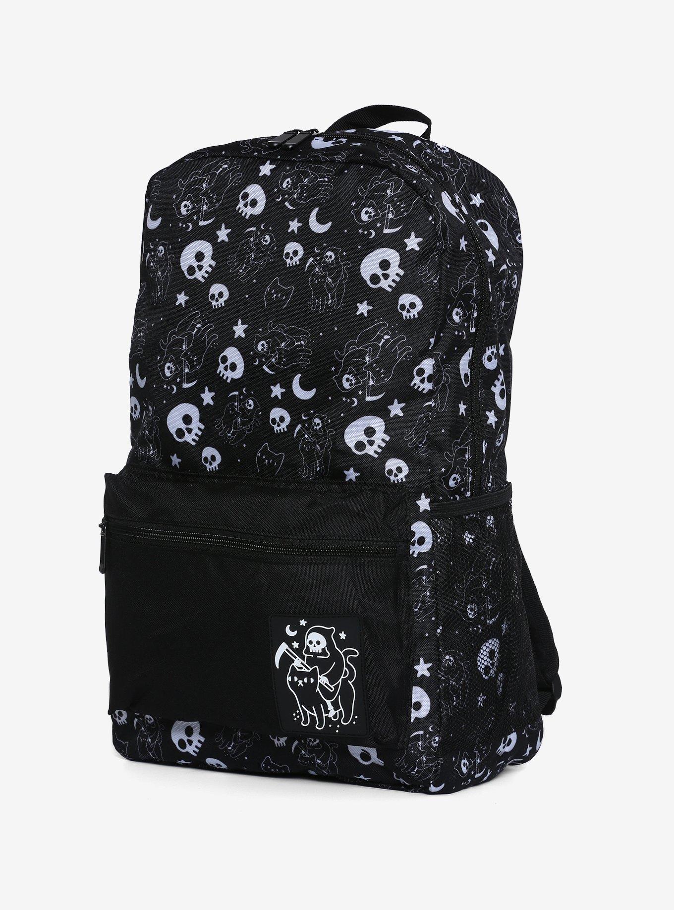Grim Reaper On Cat Backpack | Hot Topic