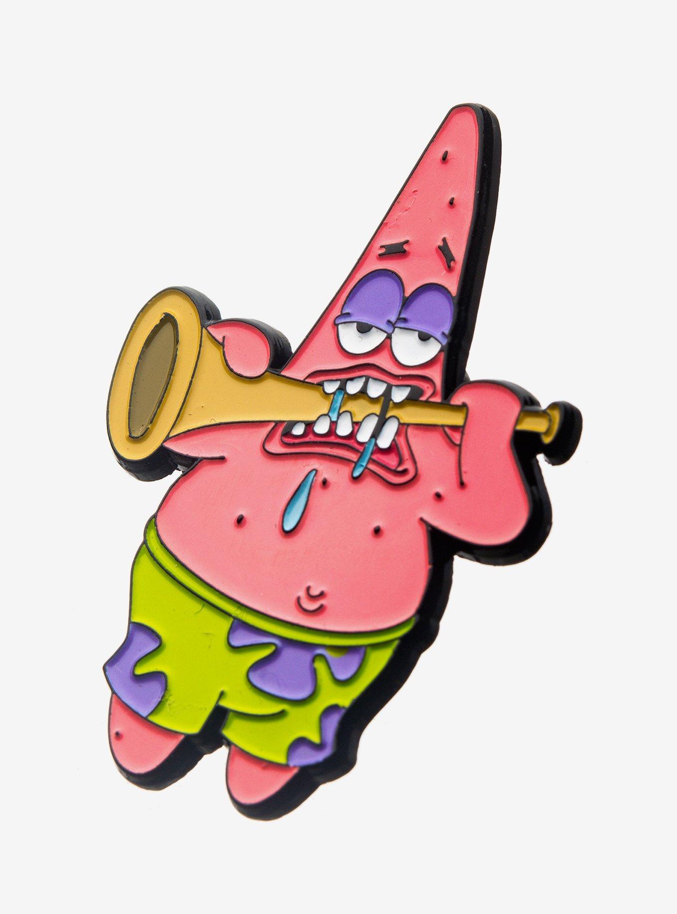 SpongeBob SquarePants Patrick Chewing On A Trumpet Enamel Pin | Hot Topic