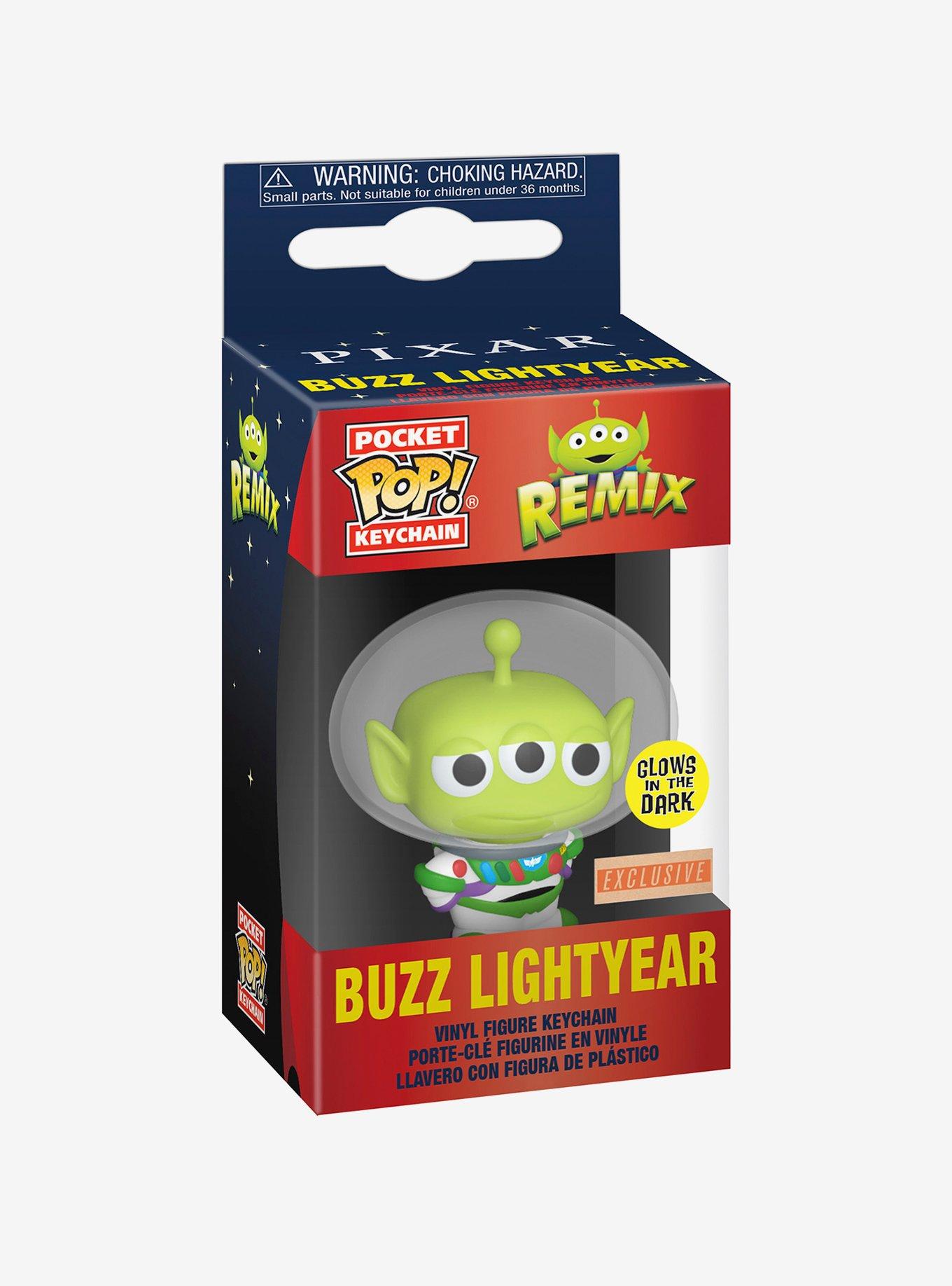 Funko Pocket Pop! Disney Pixar Alien Remix Buzz Lightyear Glow-in-the ...