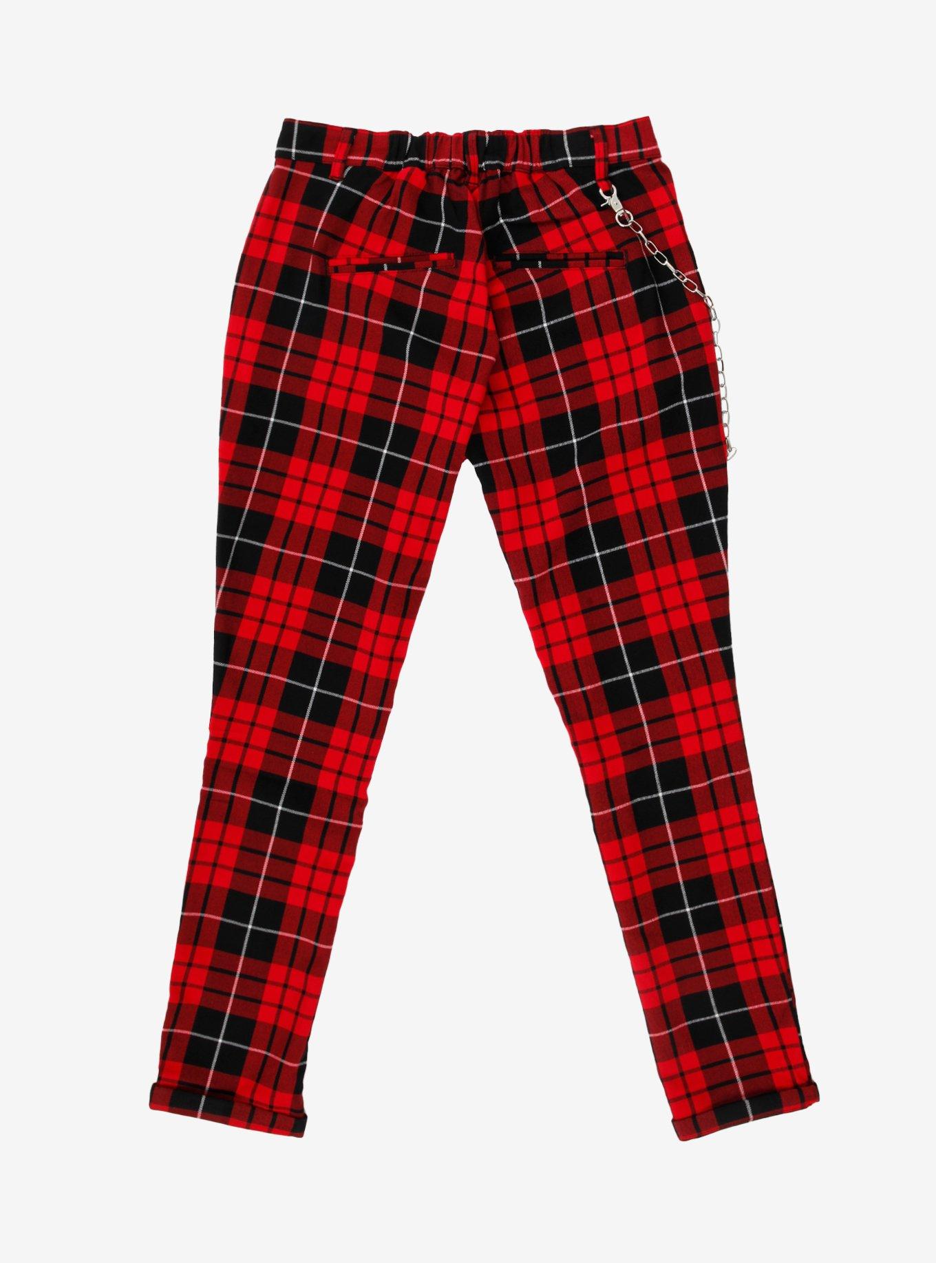 Disney Mickey Mouse Red Plaid Pants | Hot Topic