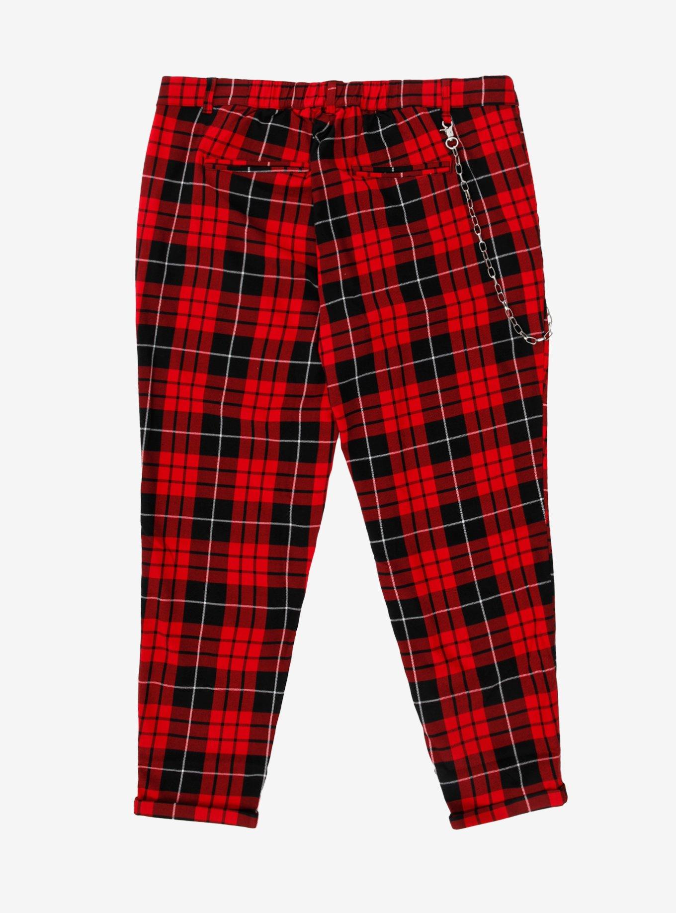 Disney Mickey Mouse Red Plaid Pants Plus Size | Hot Topic