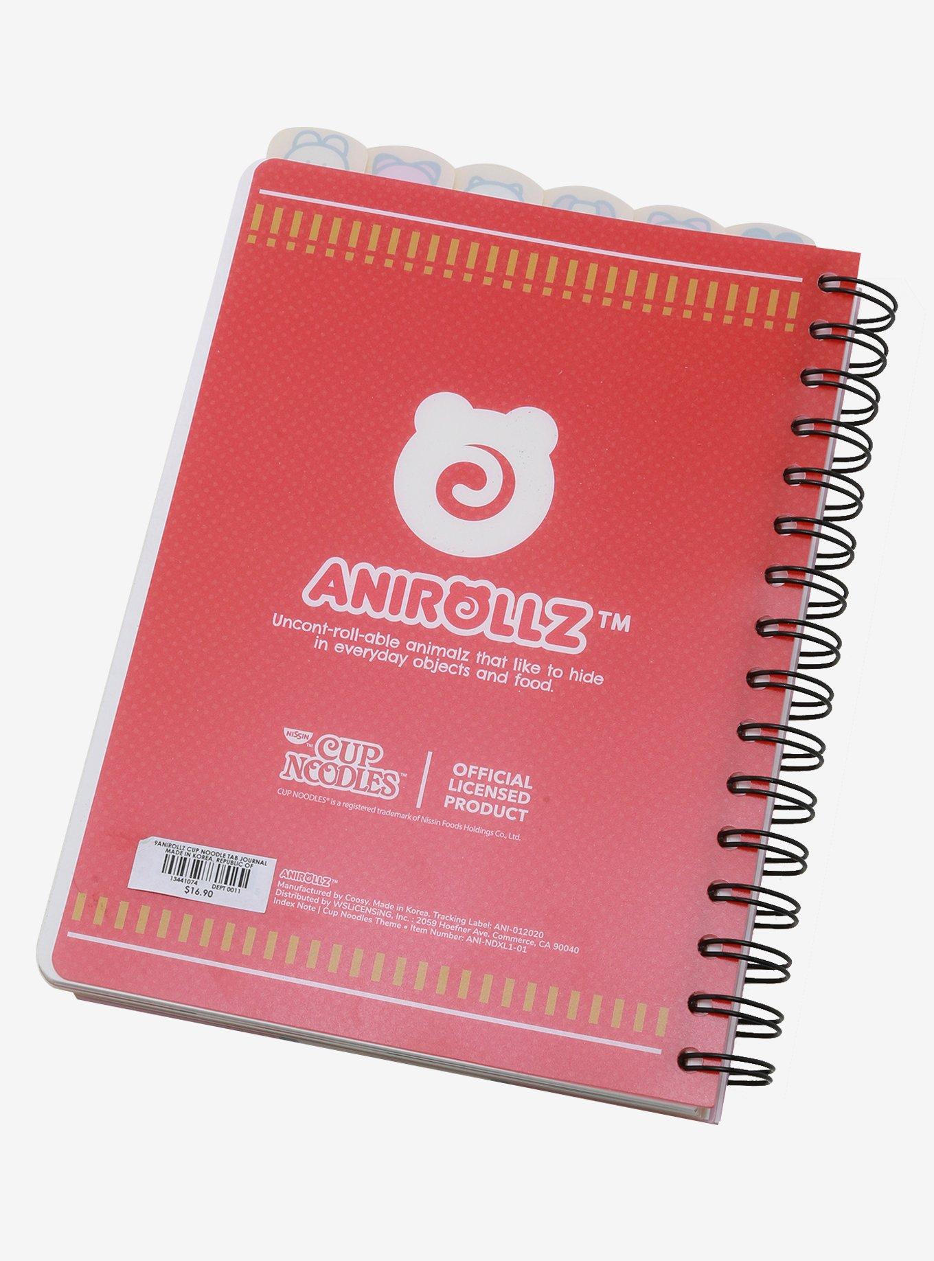 Anirollz Cup Of Noodles Tabbed Journal | Hot Topic