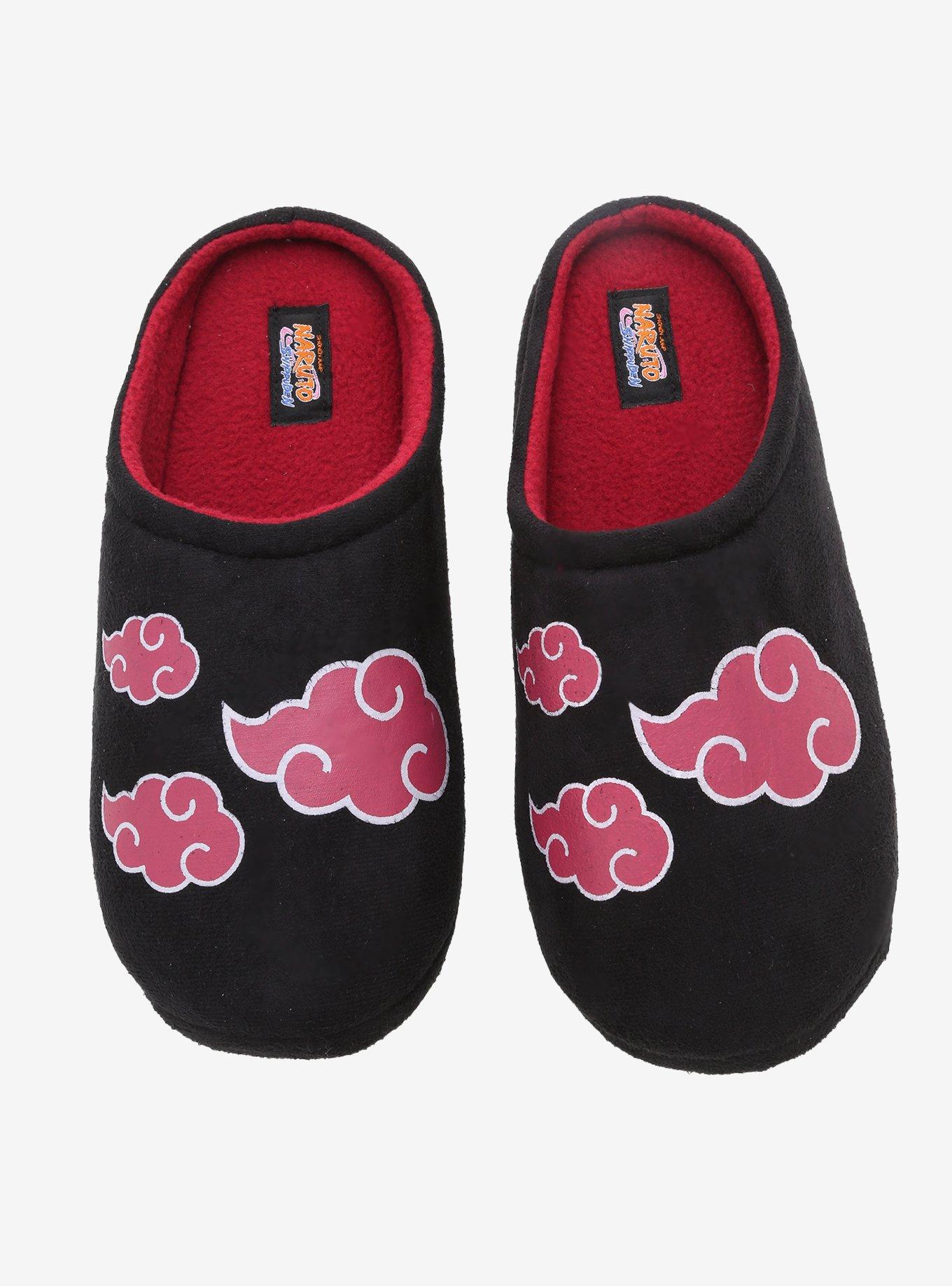 Naruto Shippuden Akatsuki Cloud Slippers | Hot Topic