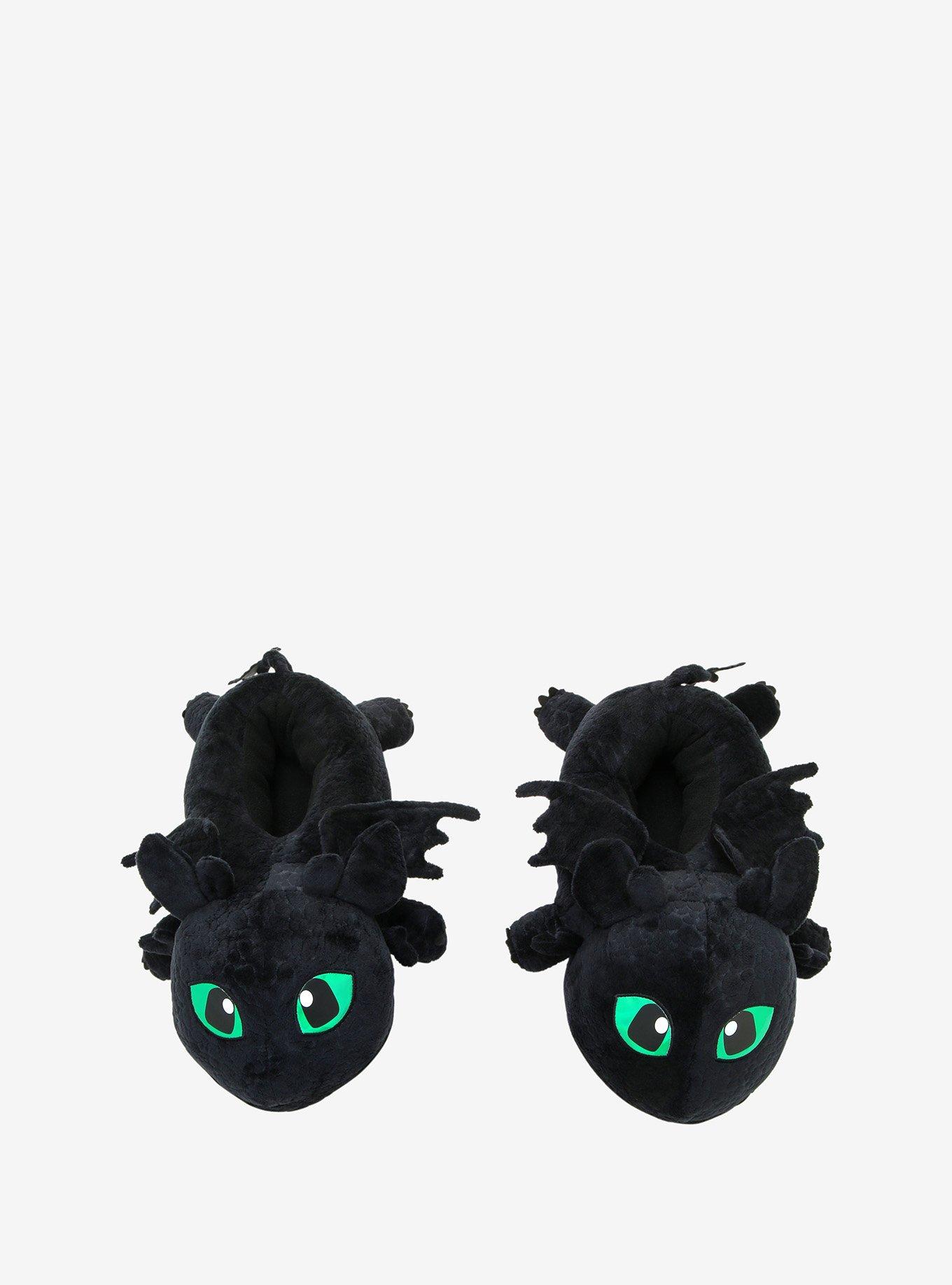 How To Train Your Dragon Toothless Plush Slippers | Hot Topic