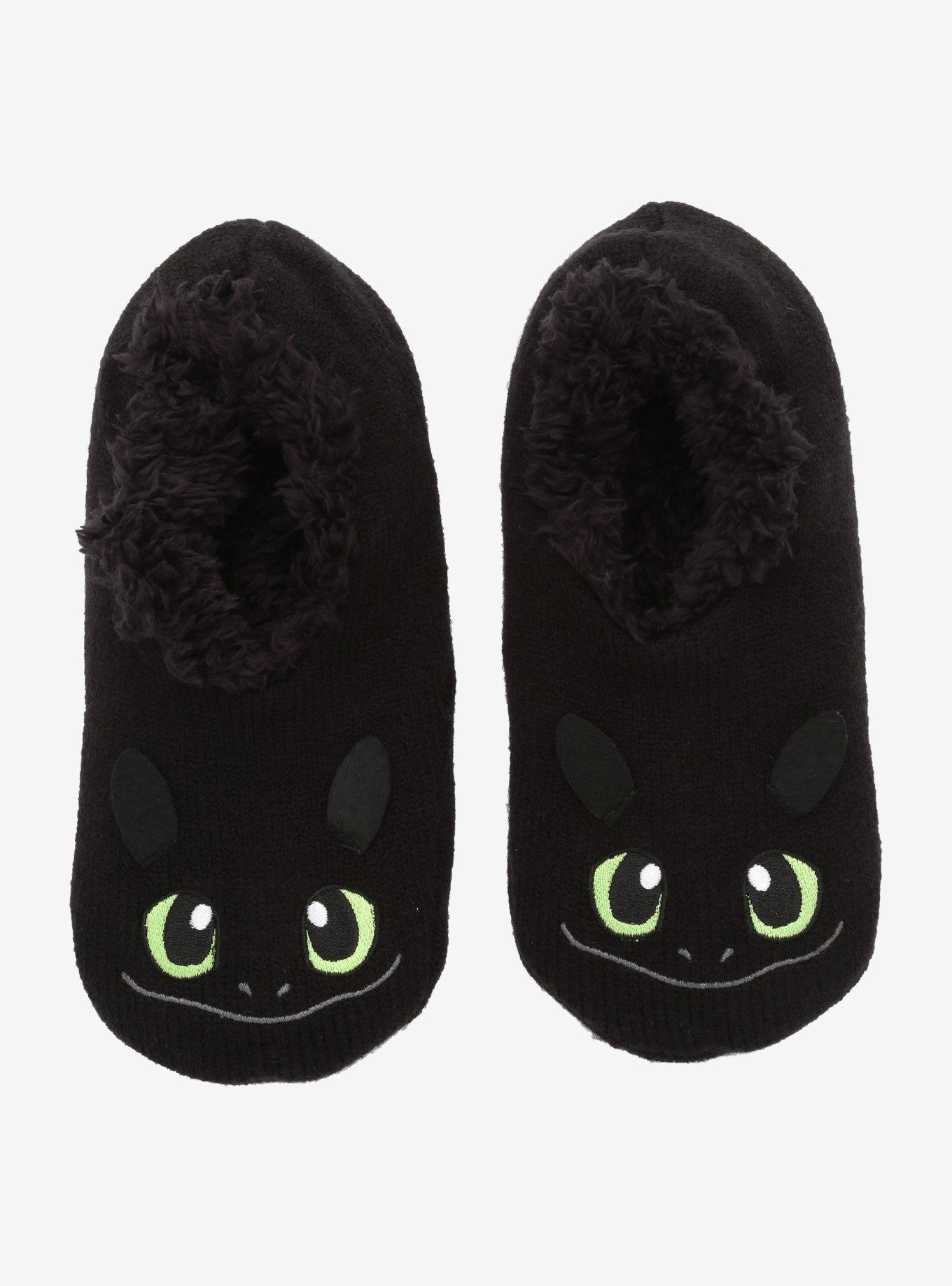 How To Train Your Dragon Toothless Cozy Slippers | Hot Topic