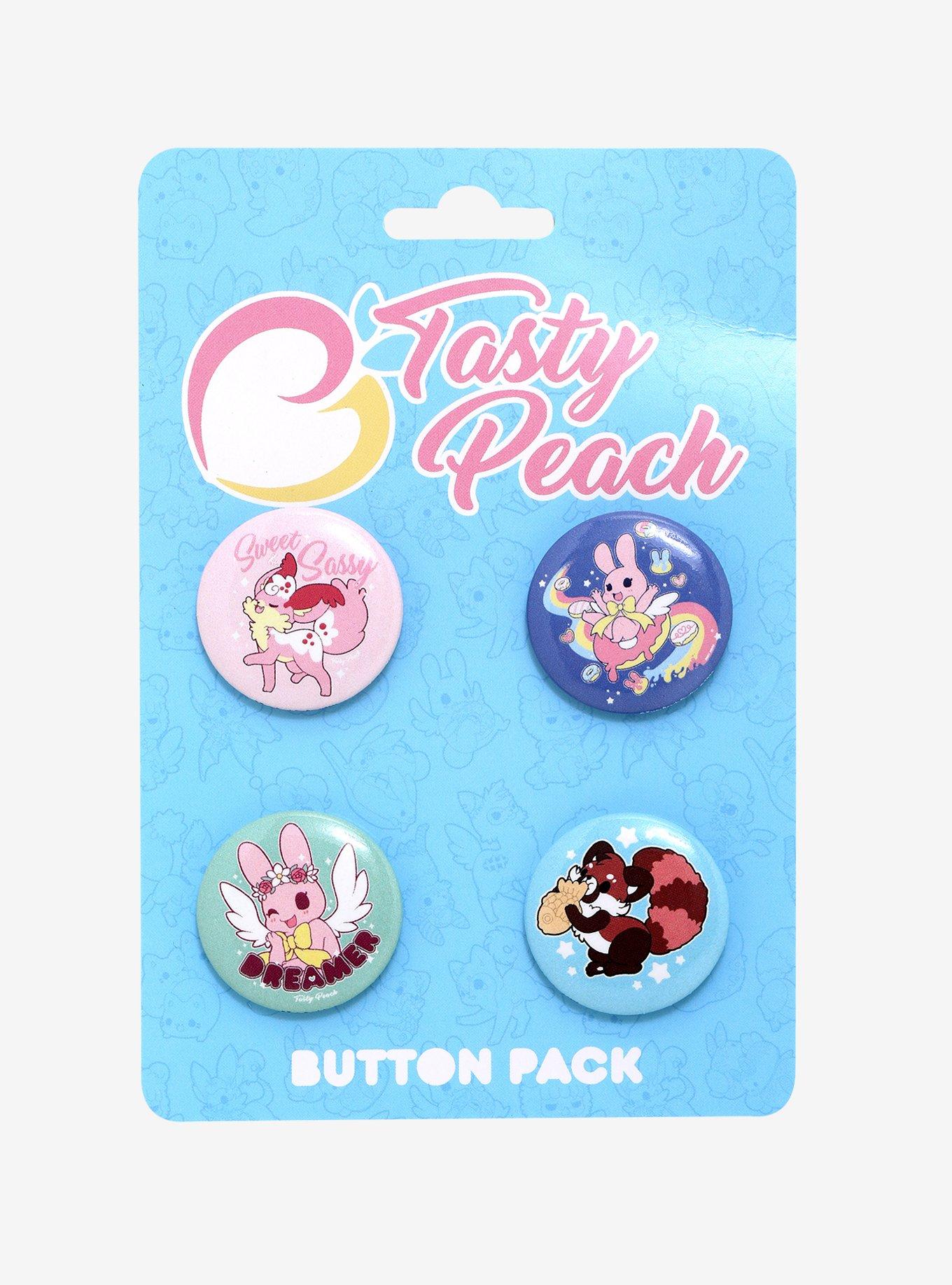 Tasty Peach Cute Button Set | Hot Topic