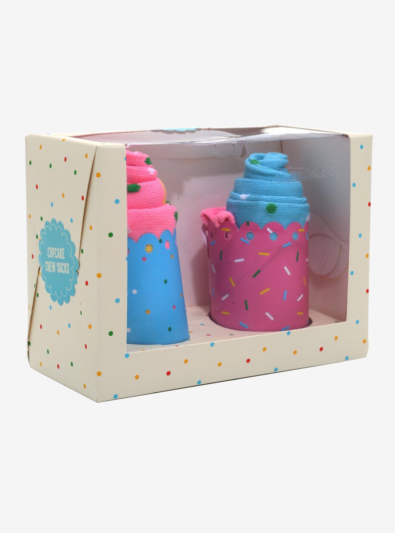 Cupcake Sprinkle Crew Socks 2 Pair | Hot Topic
