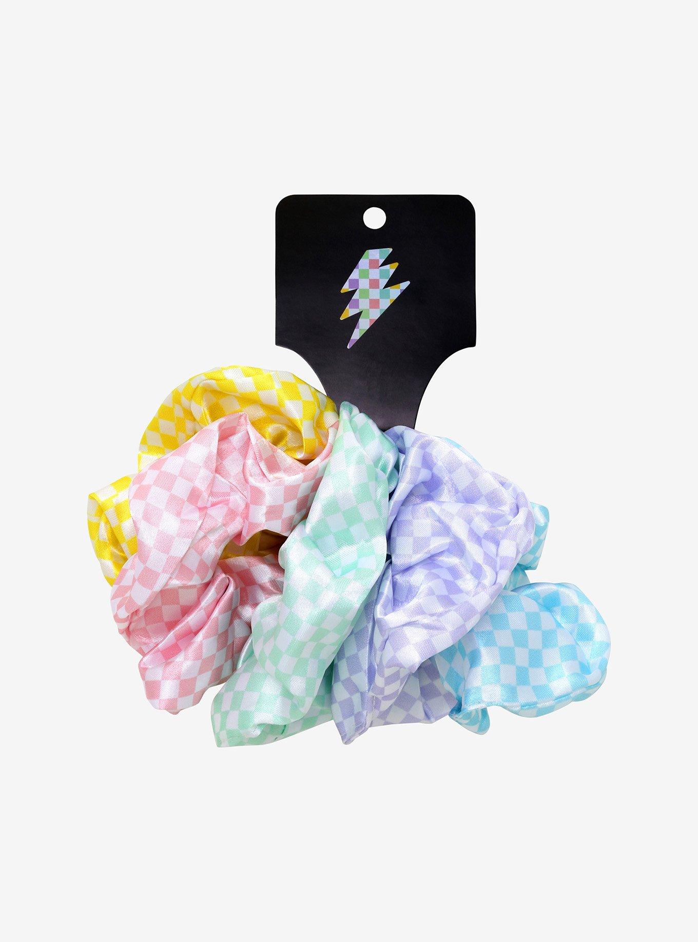 Pastel Checkered Scrunchie Set | Hot Topic