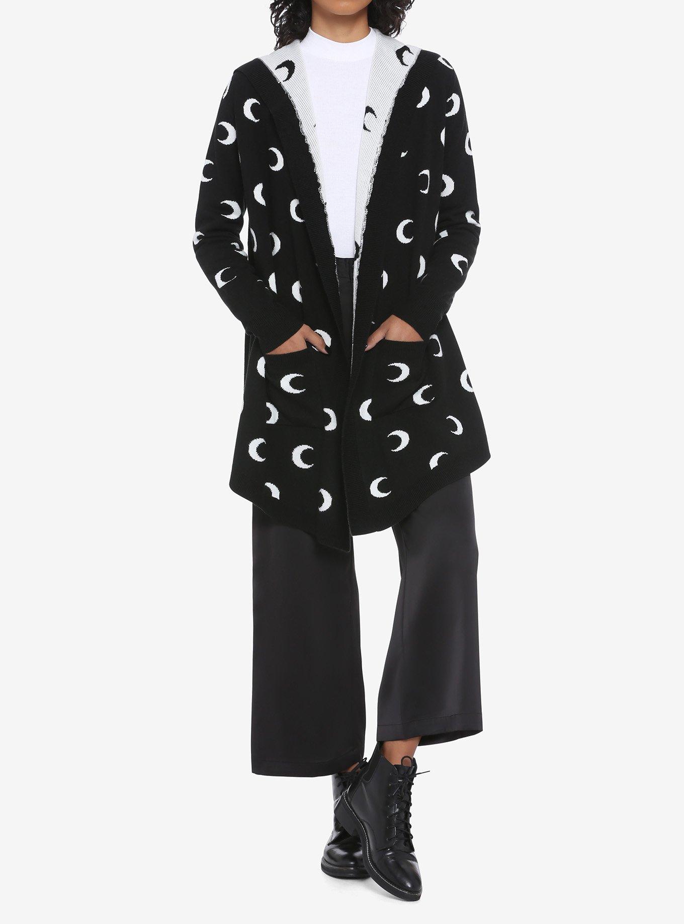 Crescent Moon Girls Hooded Open Cardigan | Hot Topic
