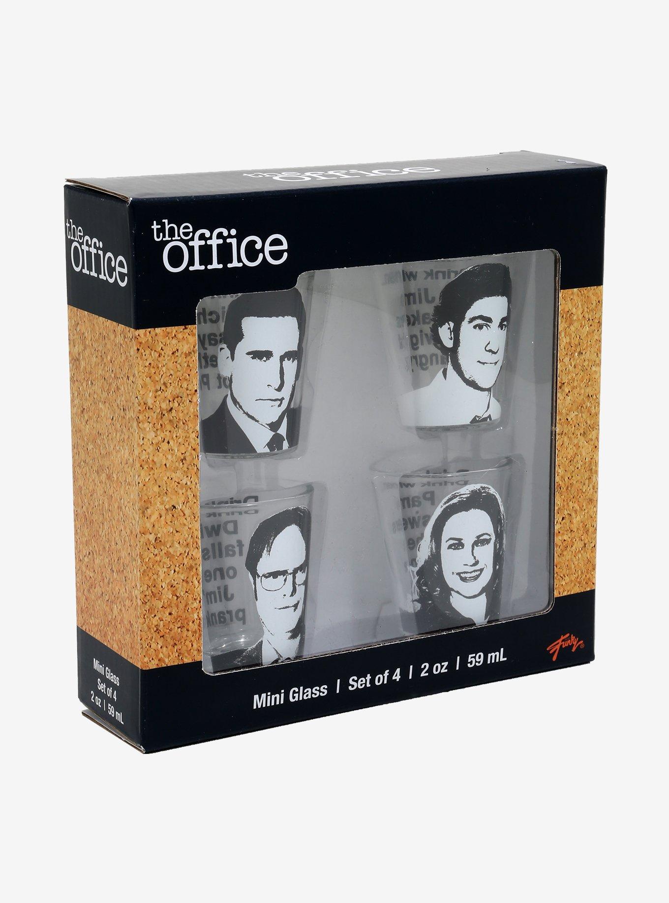 The Office Character Game Mini Glass Set | Hot Topic
