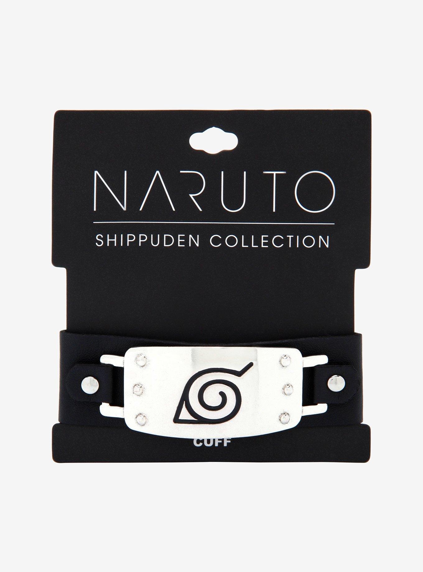 Naruto Shippuden Hidden Leaf Forehead Protector Cuff Bracelet | Hot Topic