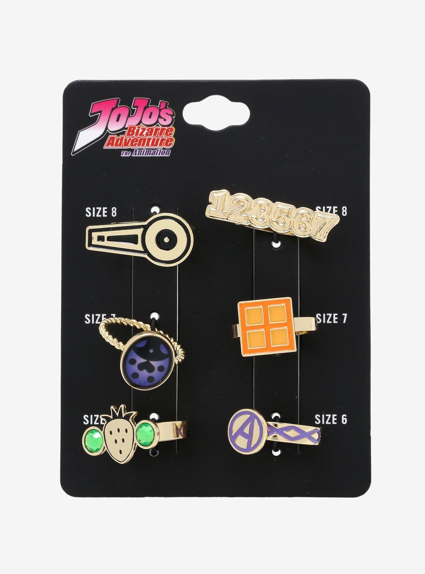 JoJo's Bizarre Adventure Team Bucciarati Ring Set | Hot Topic