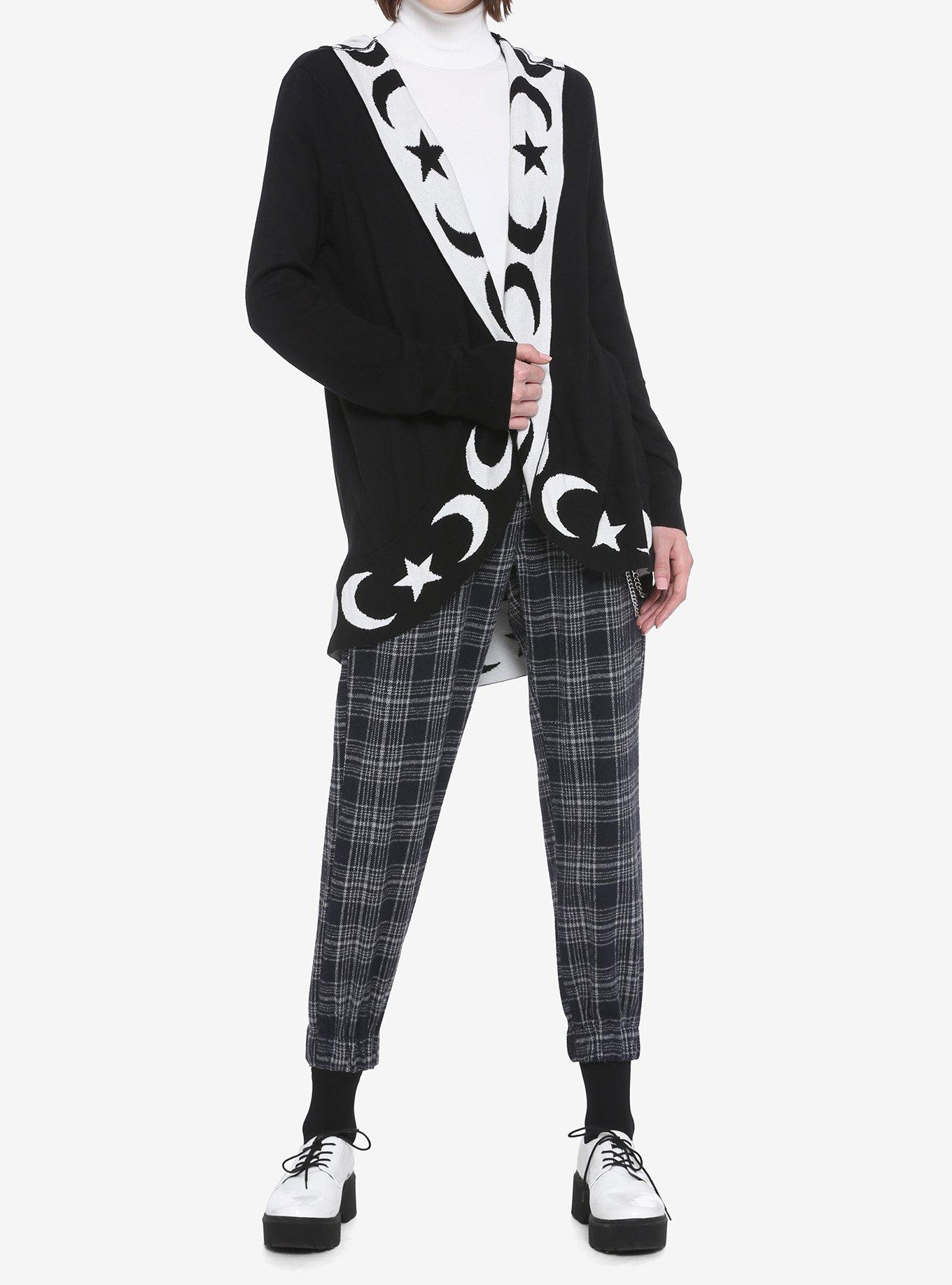 Moon Star Hooded Girls Flyaway Cardigan | Hot Topic