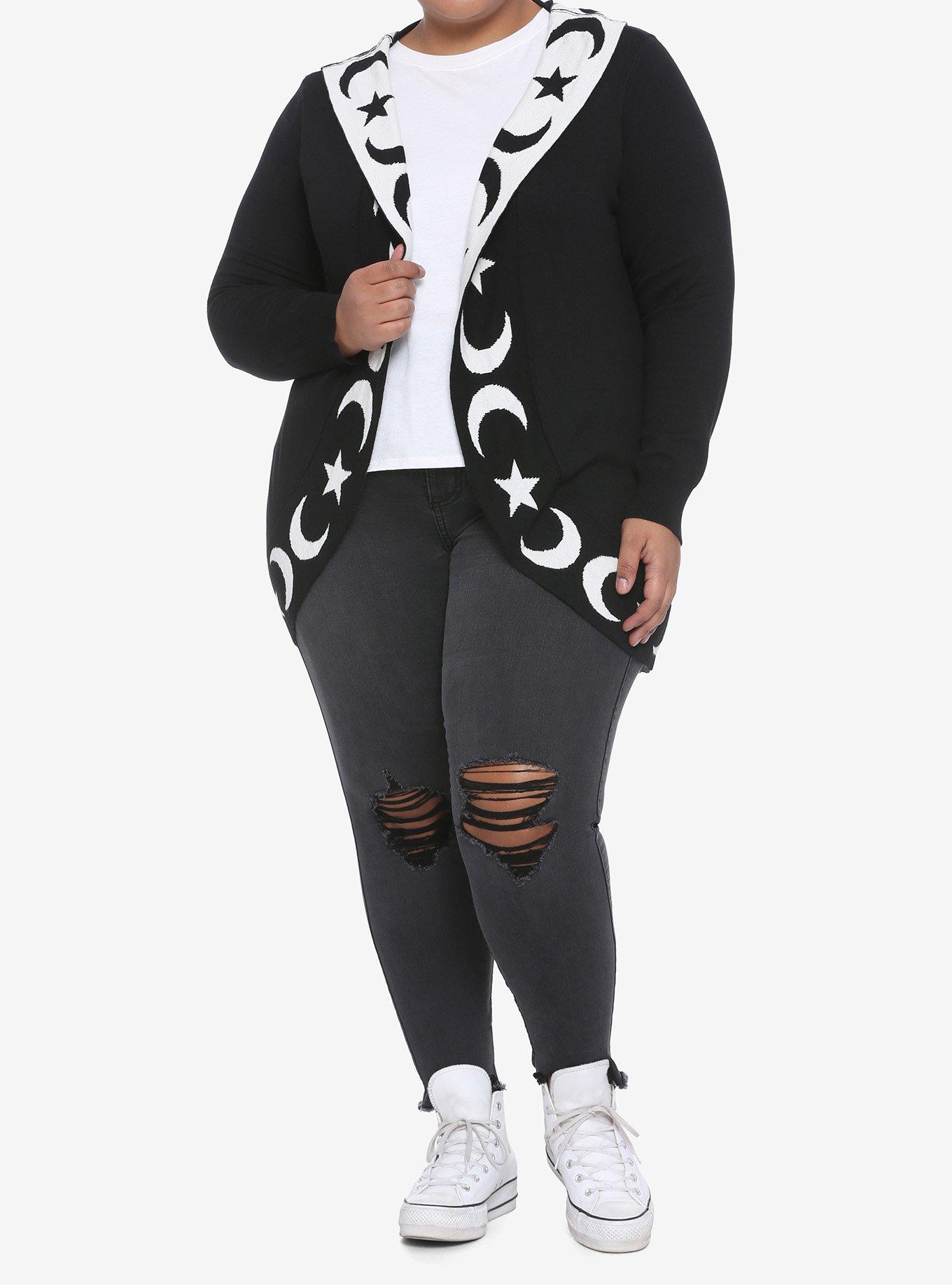 Moon Star Girls Hooded Flyaway Cardigan Plus Size | Hot Topic