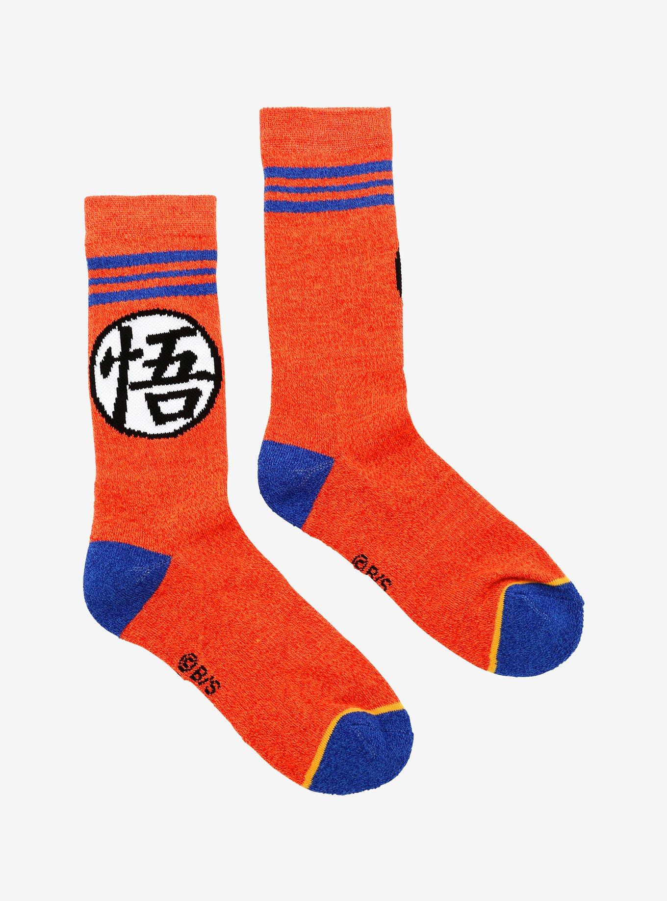 Dragon Ball Z Goku Symbol Varsity Crew Socks | Hot Topic