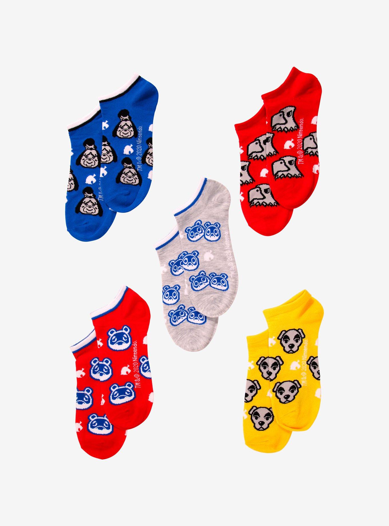Nintendo Animal Crossing Characters Ankle Sock Pack - BoxLunch ...