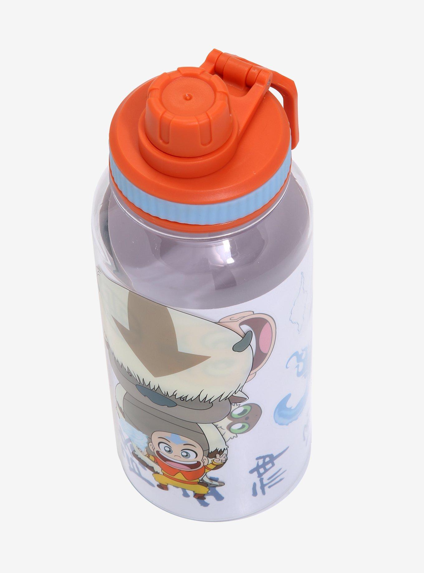 Avatar: The Last Airbender Chibi Aang & Appa Water Bottle with Sticker ...