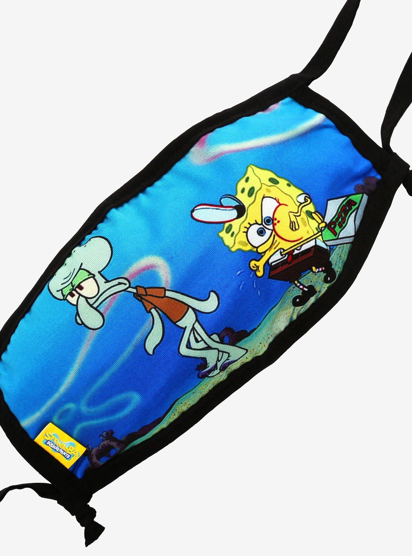 SpongeBob SquarePants Squidward Pizza Fashion Face Mask | Hot Topic