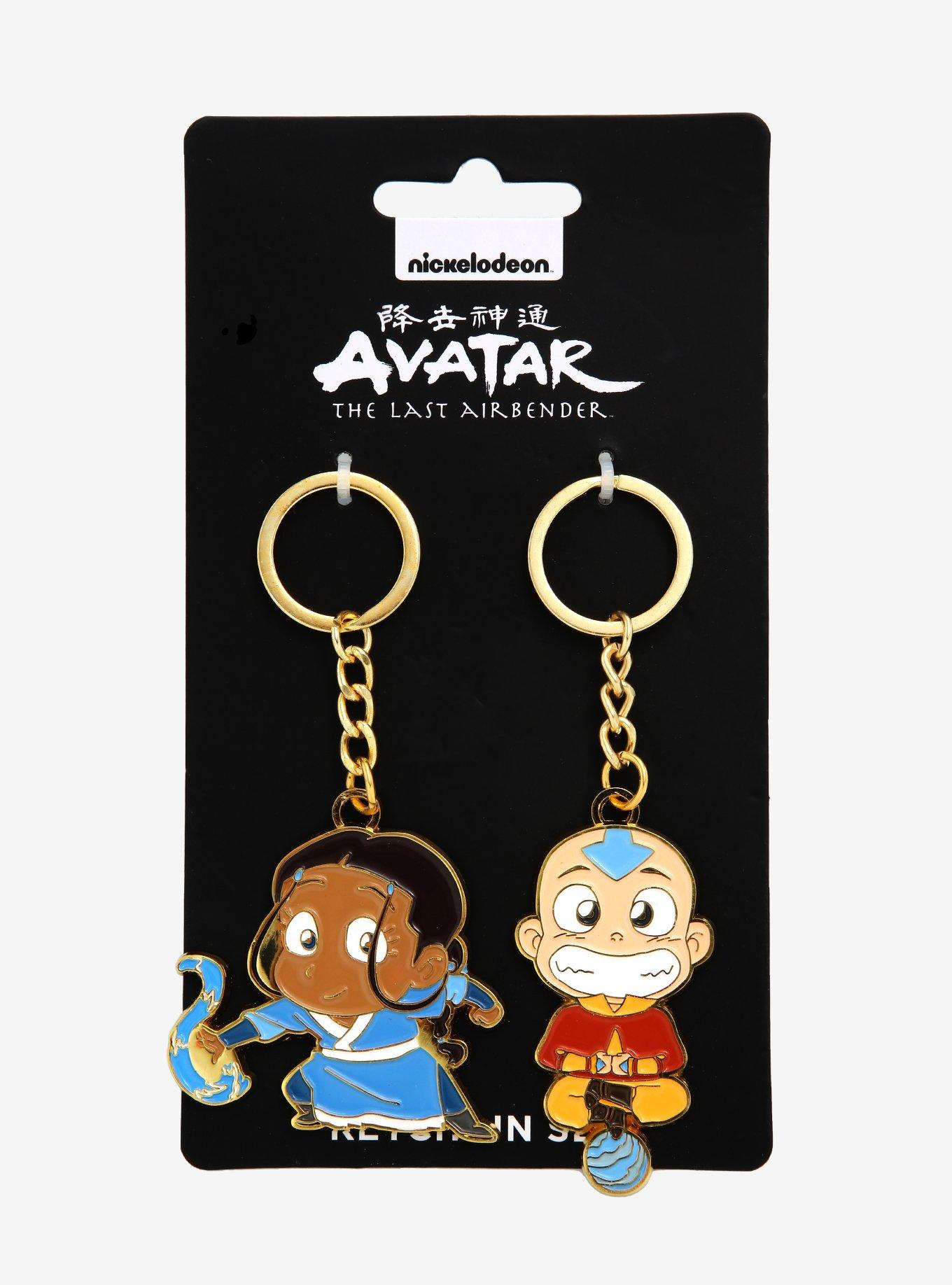 Avatar: The Last Airbender Aang & Katara Enamel Keychain Set - BoxLunch ...
