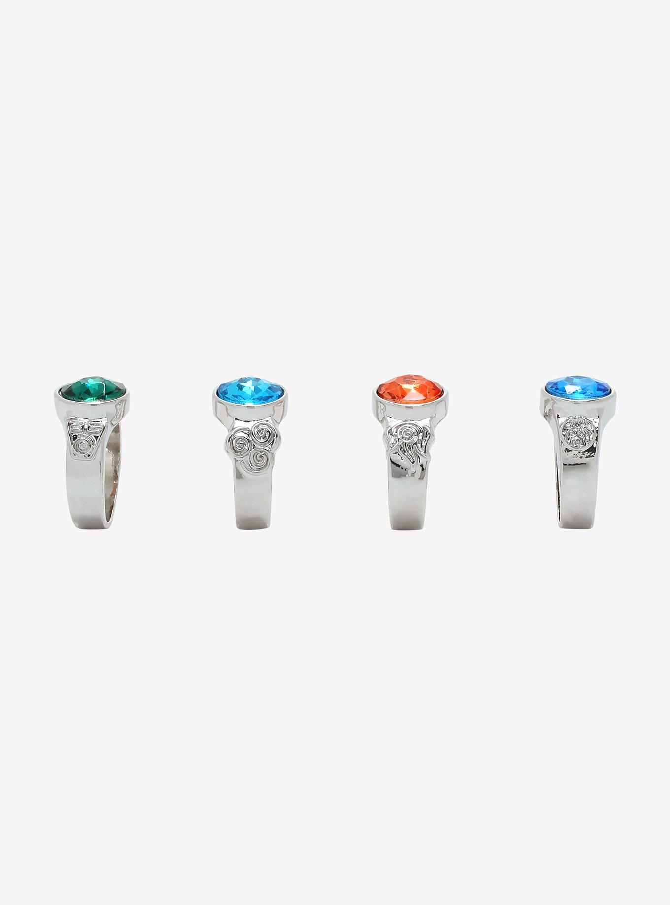 Avatar: The Last Airbender Element Ring Set | Hot Topic