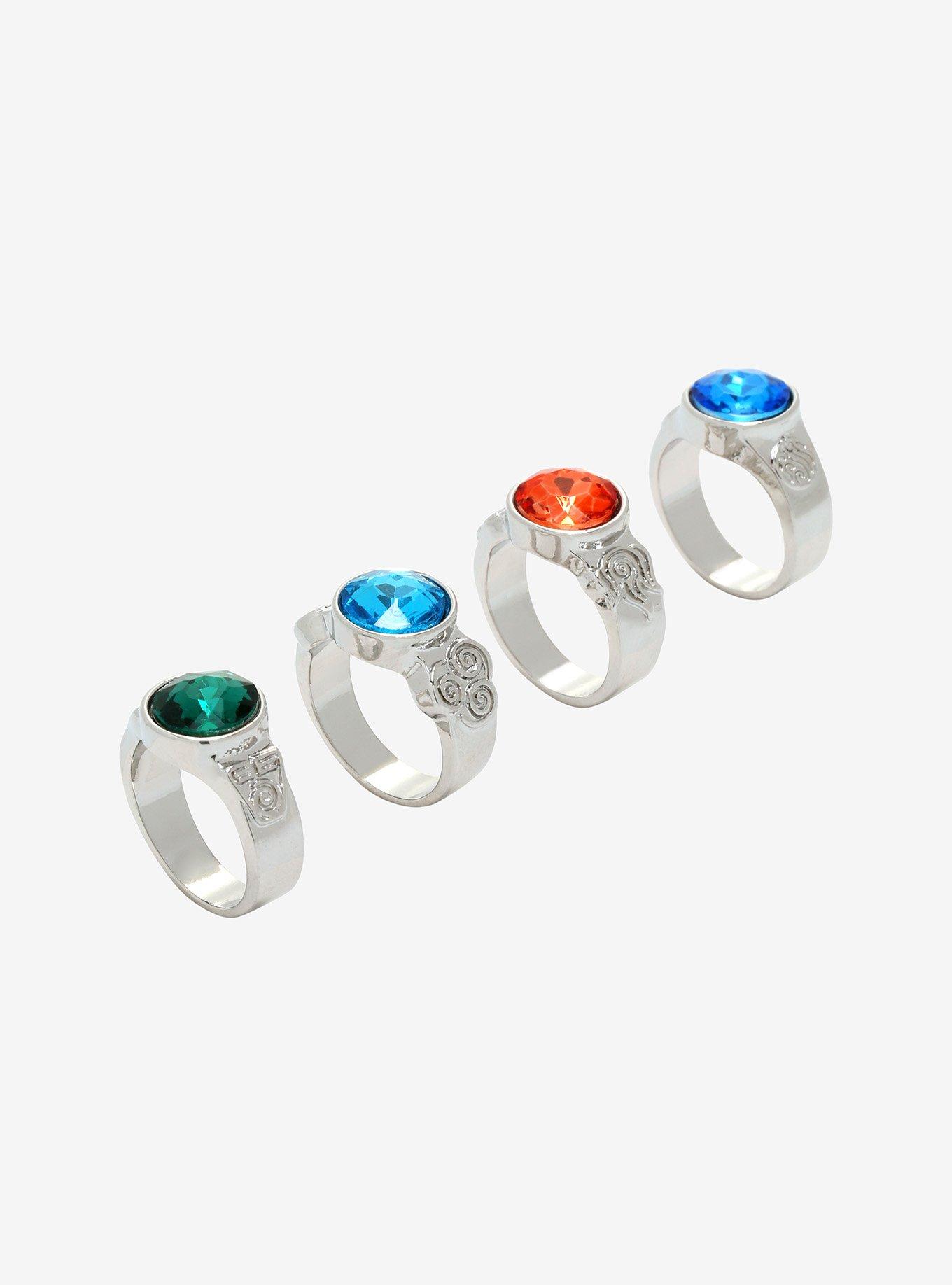 Avatar: The Last Airbender Element Ring Set | Hot Topic