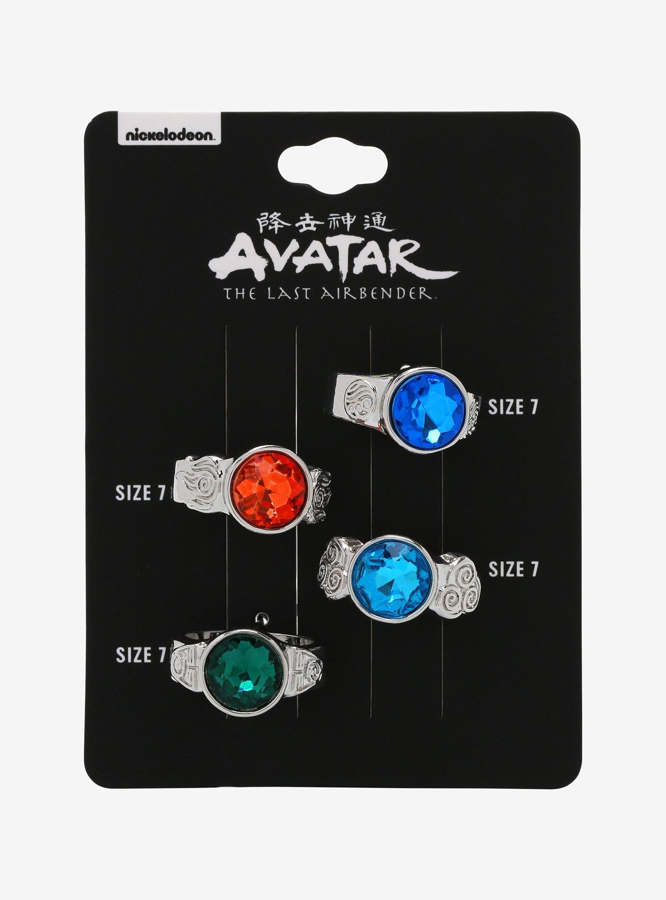 Avatar: The Last Airbender Element Ring Set | Hot Topic