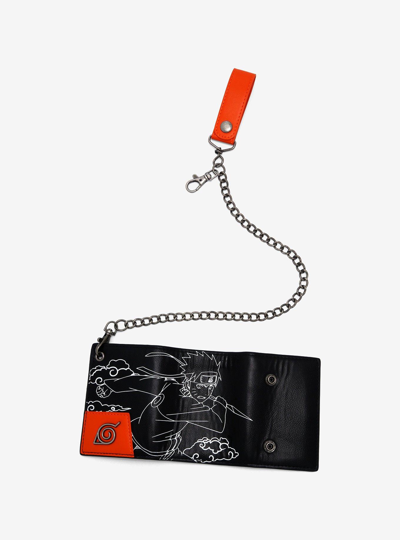 Naruto Shippuden Line Art Chain Wallet | Hot Topic