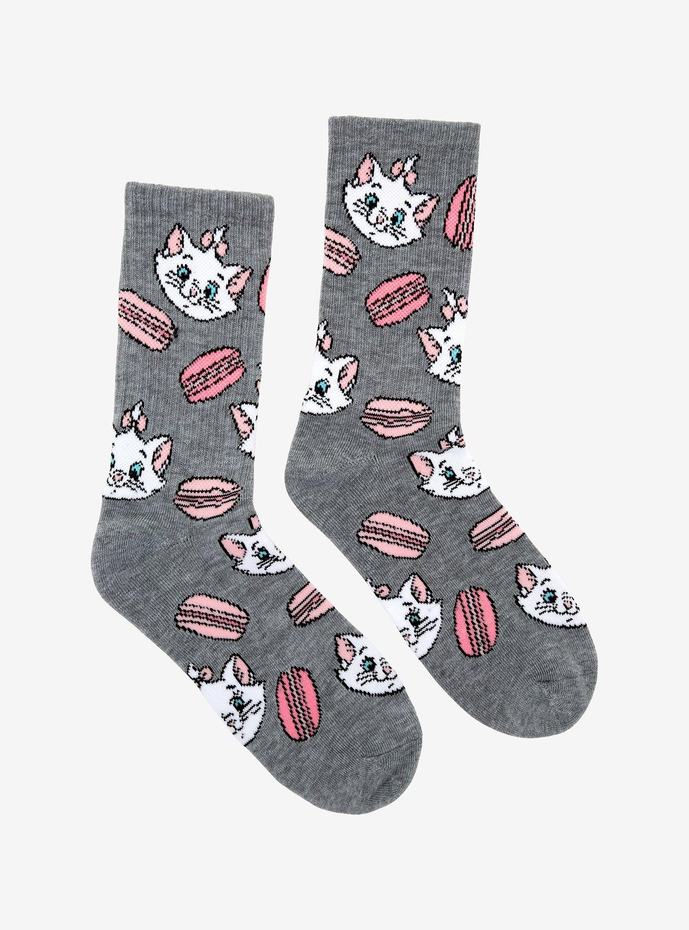 Disney The Aristocats Marie Macaroon Crew Socks | Hot Topic