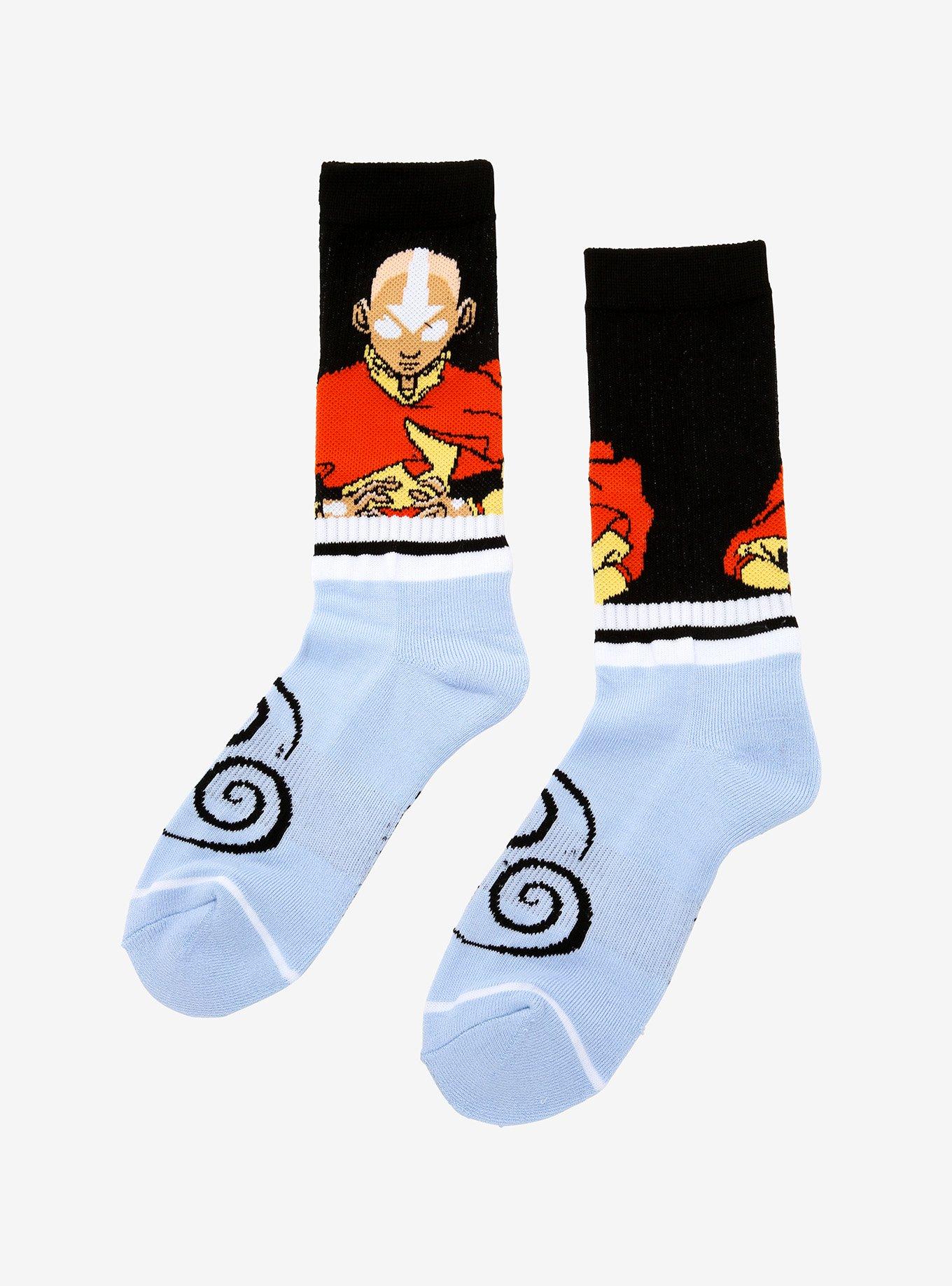 Avatar: The Last Airbender Aang Avatar State Crew Socks | Hot Topic