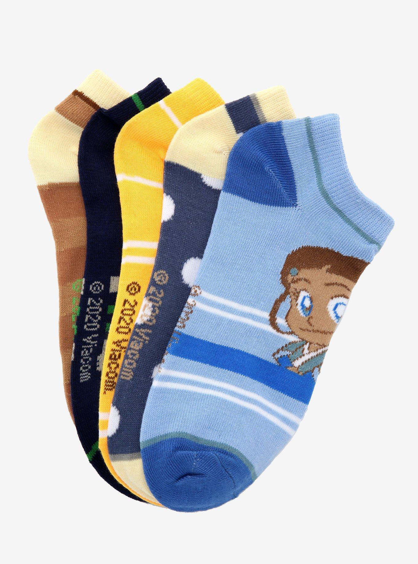 Avatar: The Last Airbender No-Show Socks 5 Pair | Hot Topic