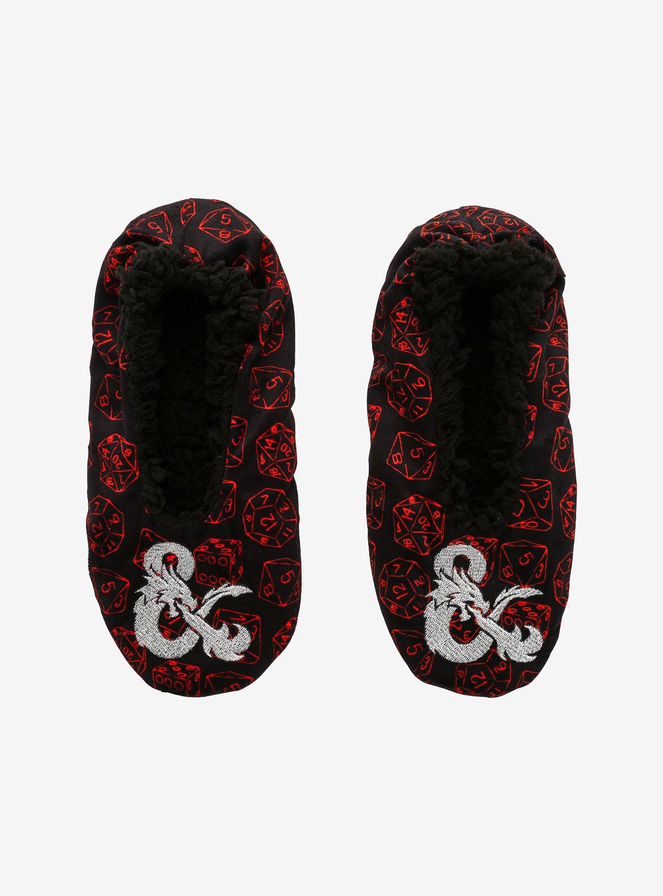 Dungeons & Dragons Dice Cozy Slippers | Hot Topic