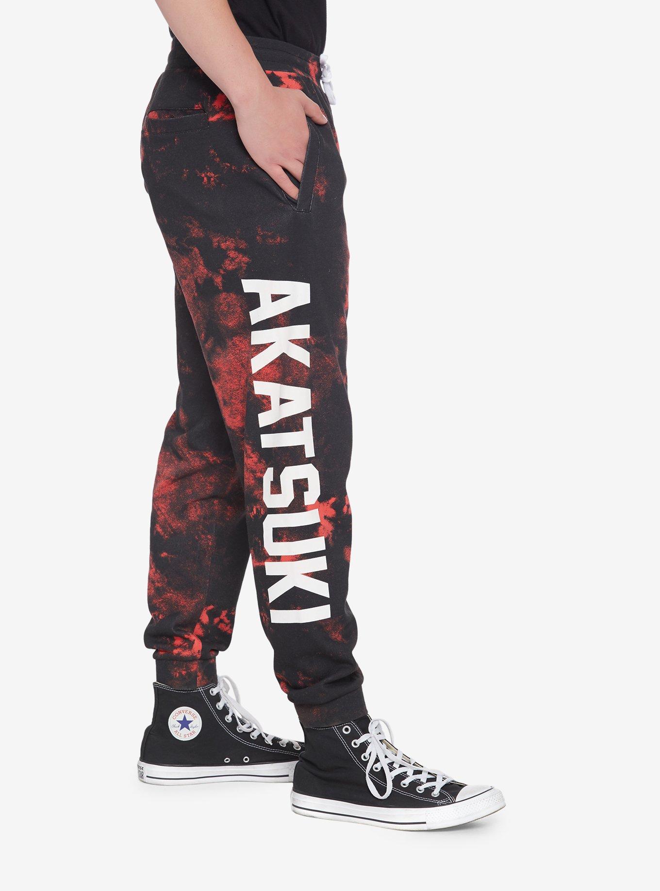 Naruto Shippuden Akatsuki Tie-Dye Sweatpants | Hot Topic