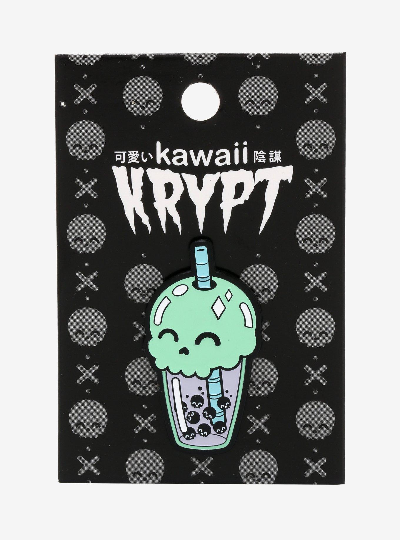Skull Boba Enamel Pin | Hot Topic