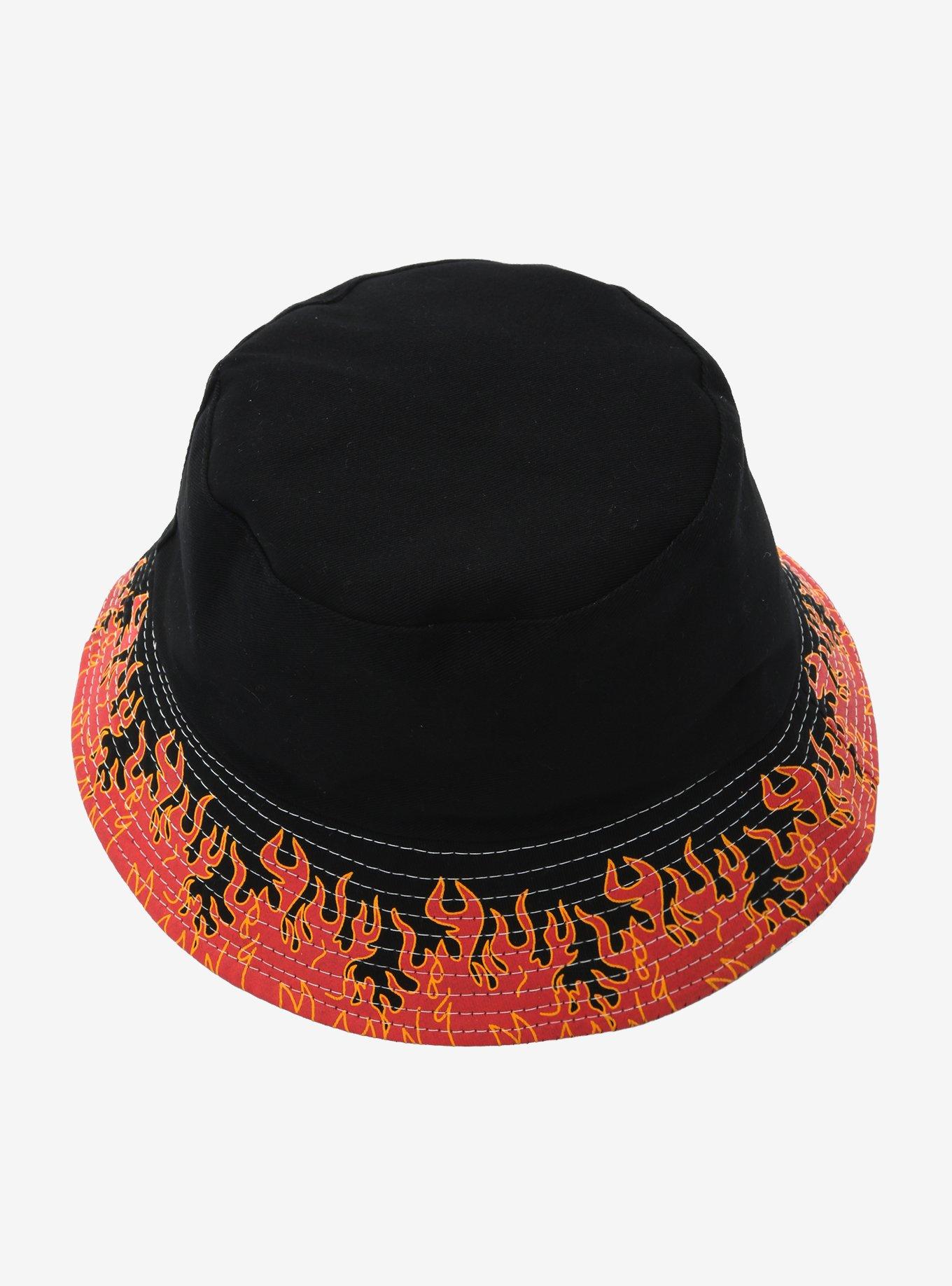 Flames Reversible Bucket Hat | Hot Topic
