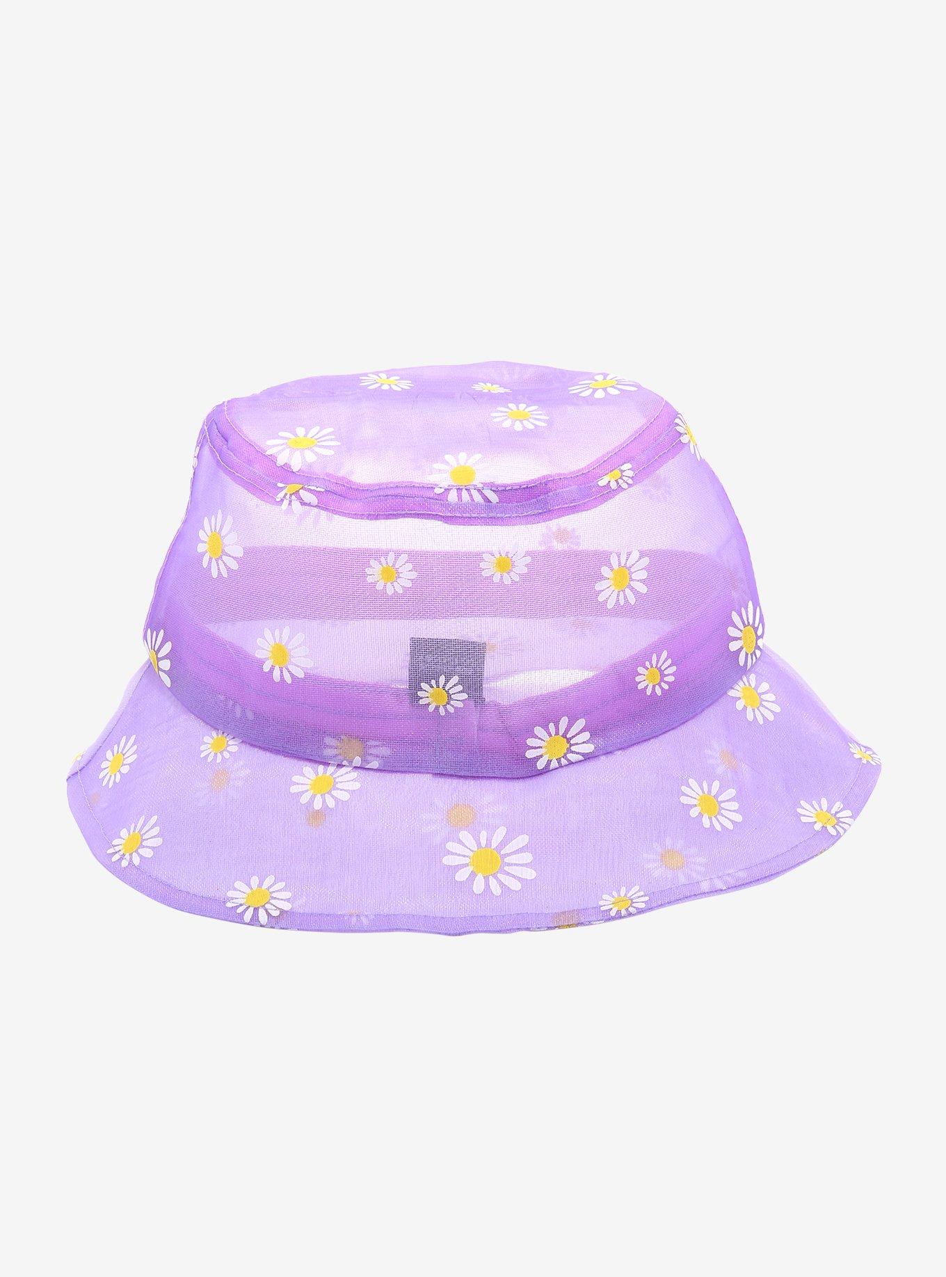 Daisies Purple Sheer Bucket Hat | Hot Topic